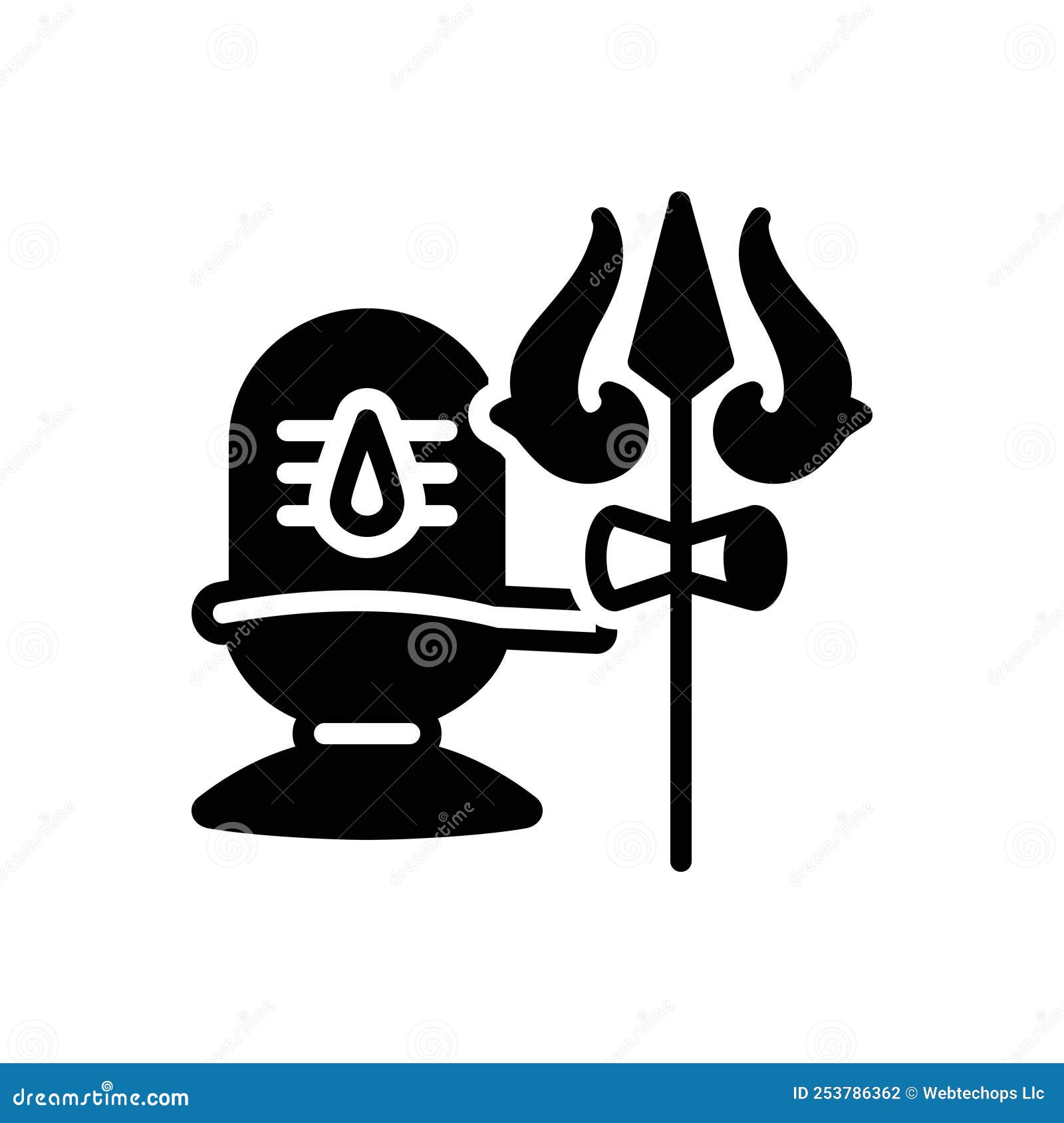 Black Solid Icon for Lord, Proprietor and Shiv God Stock Vector ...