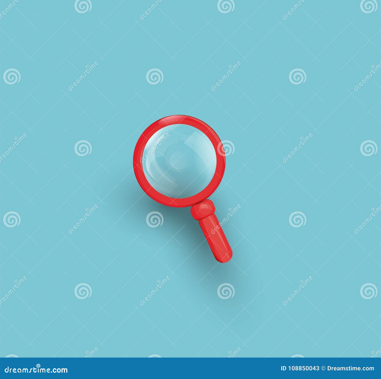 Icon Loupe stock vector. Illustration of discovery, magnify - 108850043