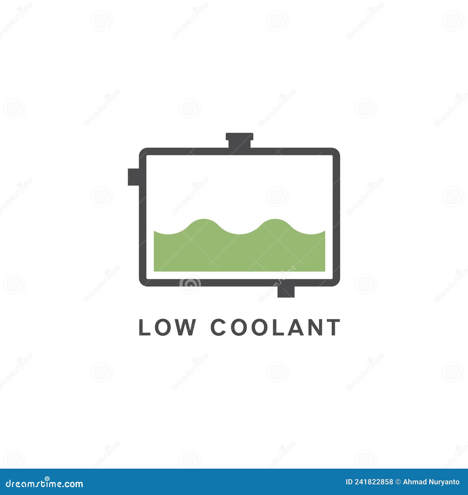 Icon Of Low Coolant And Hot Temperature Cartoon Vector | CartoonDealer ...