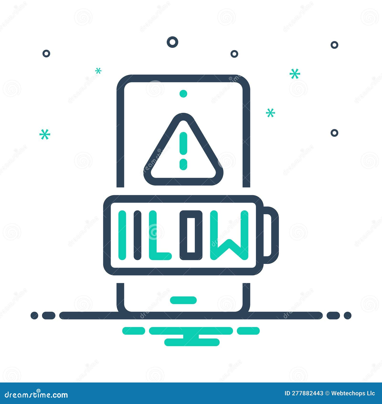 Discharge Man Battery Icon Color Outline Vector | CartoonDealer.com ...