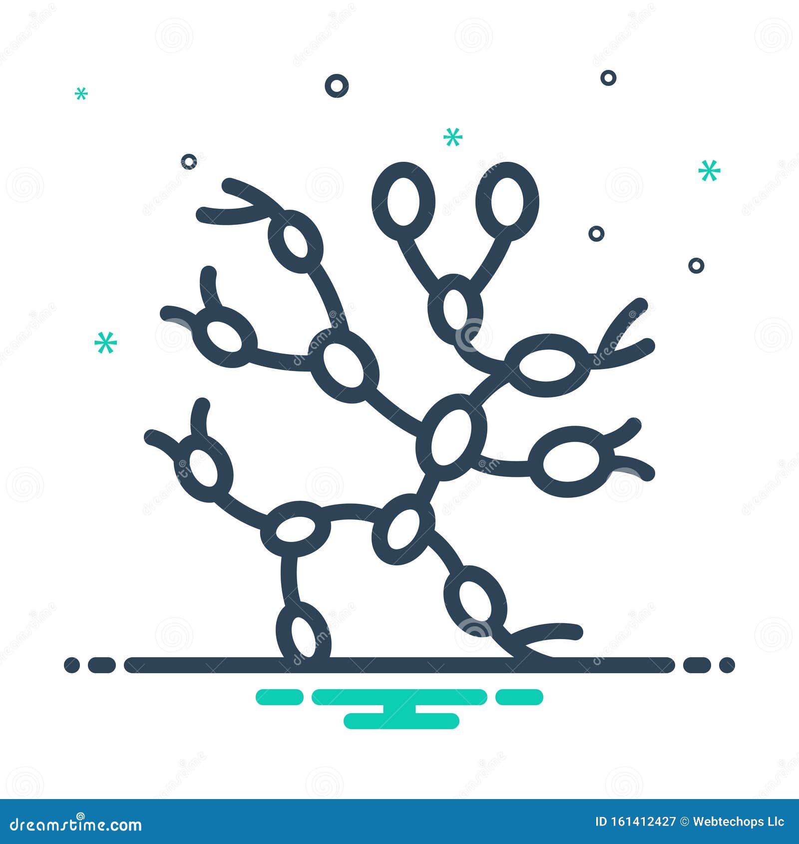 Mix Icon for Lymph Nodes, Vessel and Infographic Stock Vector ...