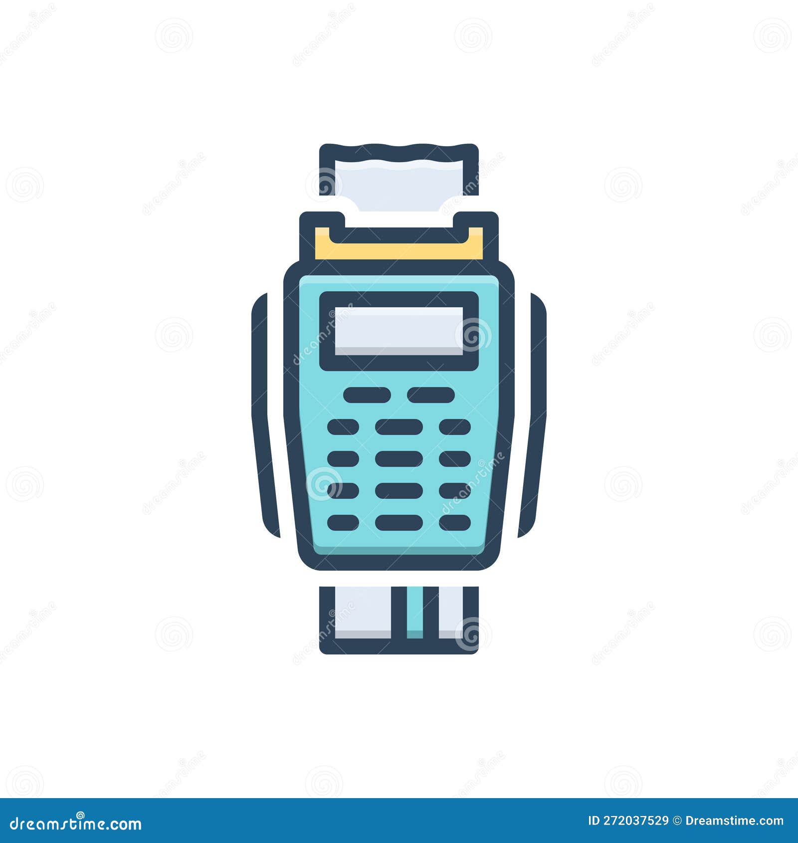 Color Illustration Icon for Machine, Debit and Cash Stock Illustration ...