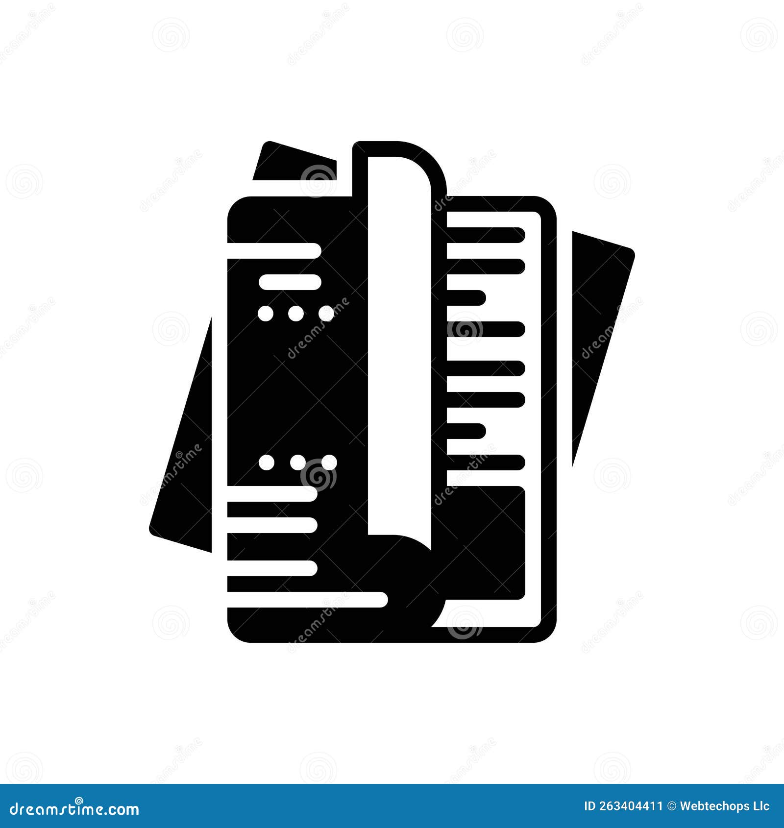 Black Solid Icon for Mag, Magazine and Journal Stock Vector ...