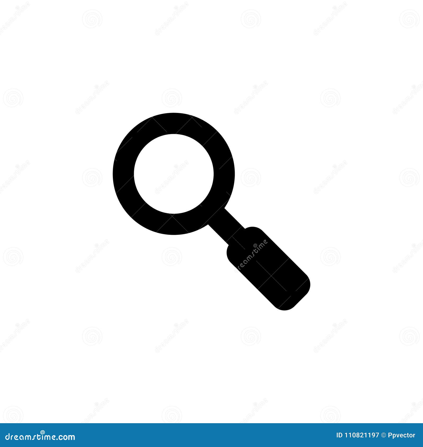 Icon. Magnifier Symbol Sign Stock Vector - Illustration of enlarge ...