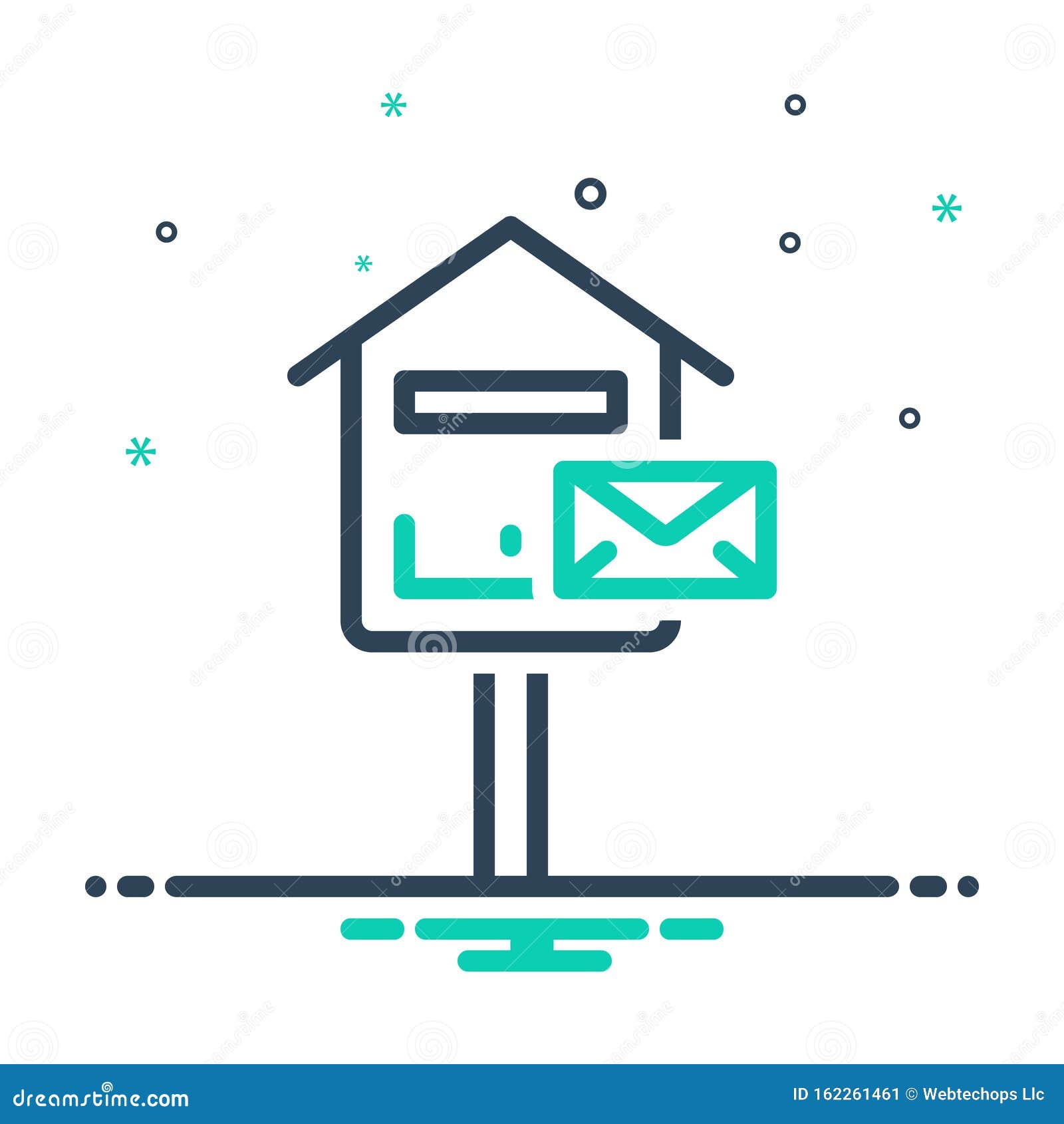 Mix Icon For Mail Box, Letter Box And Pobox Royalty-Free Stock ...