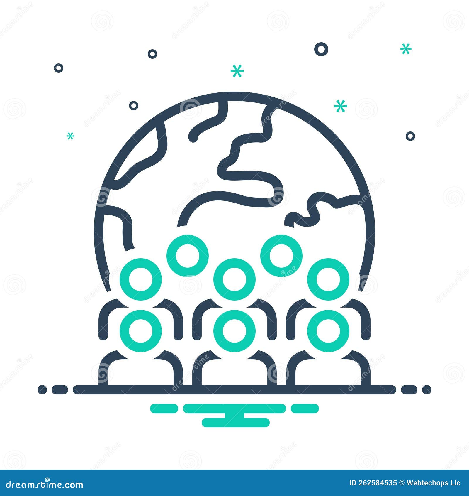 Mix Icon for Majority, Many and Mass Stock Vector - Illustration of ...