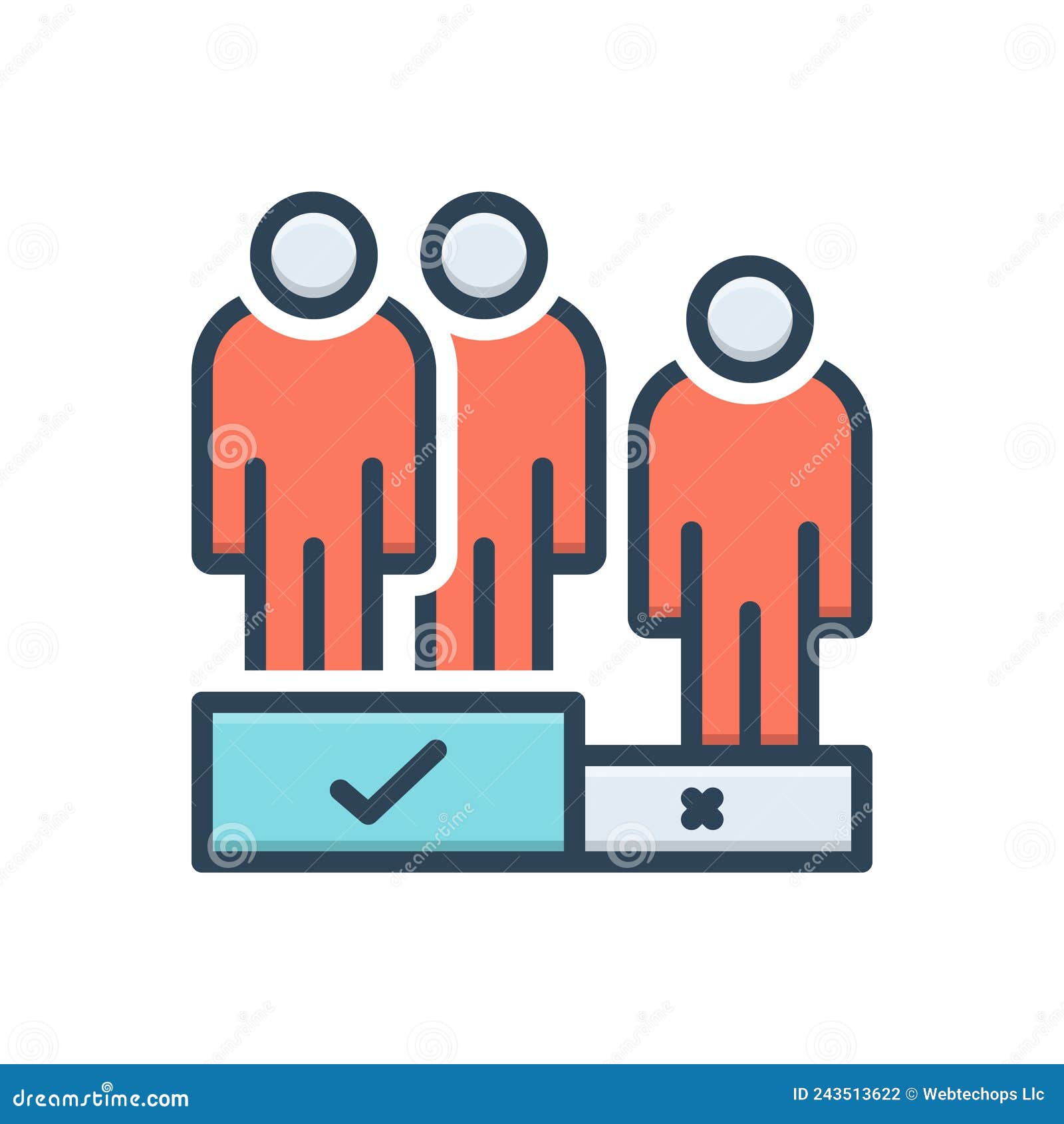 Color Illustration Icon for Majority, Plurality and Plethora Stock ...