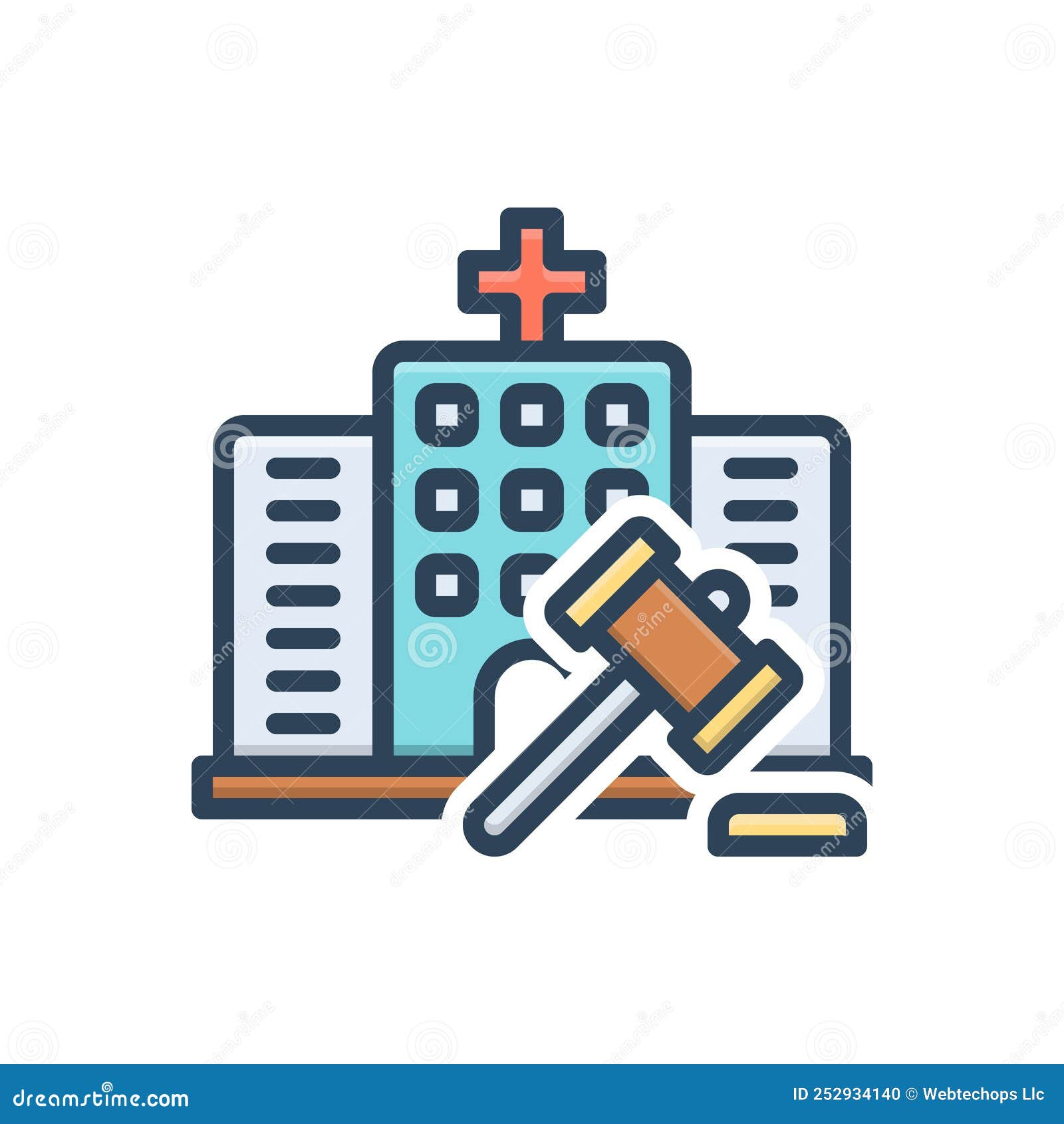 Color Illustration Icon for Malpractice, Medical and Insurance Stock ...