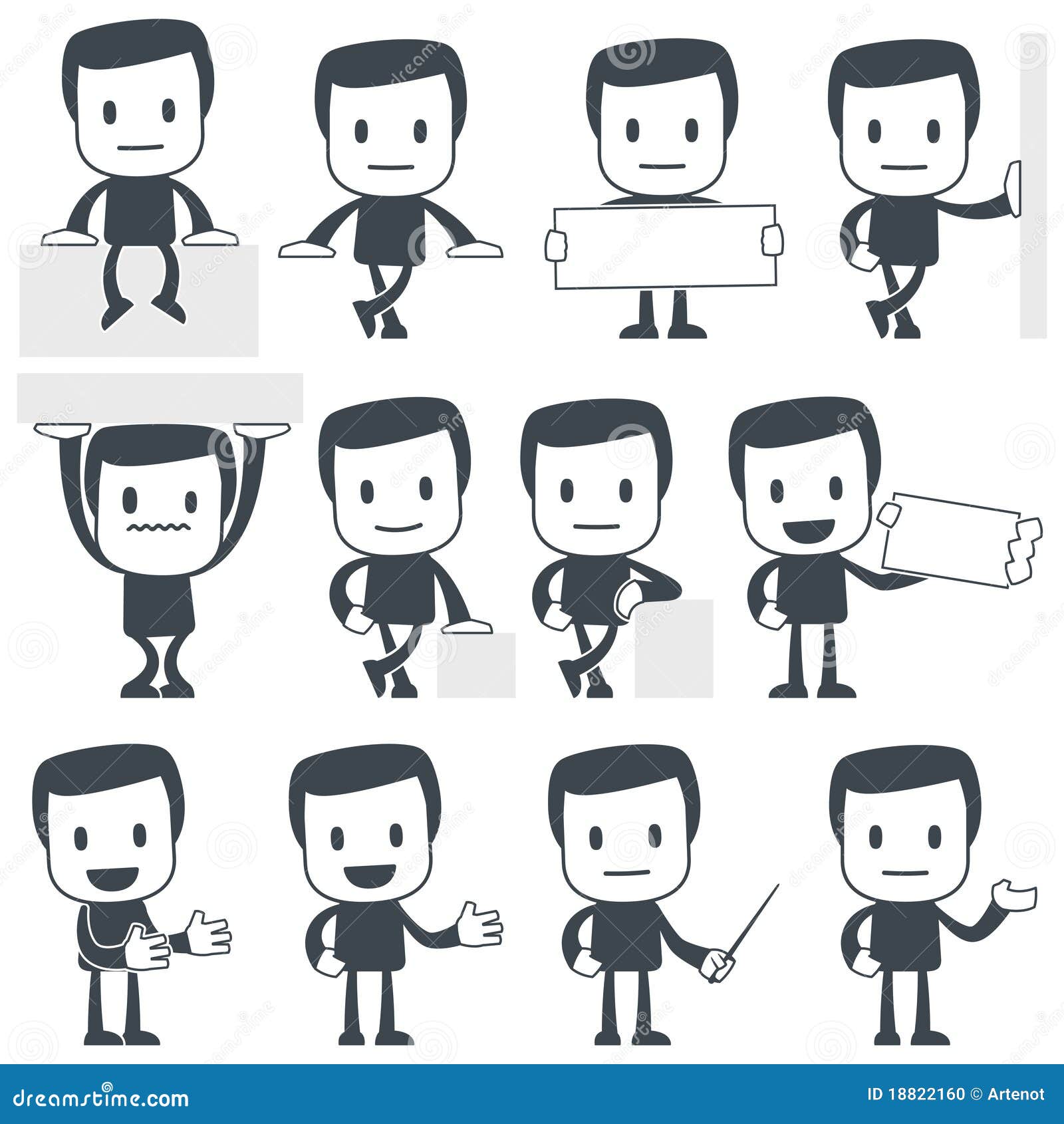 Icon man stock vector. Illustration of icon, manager - 18822160