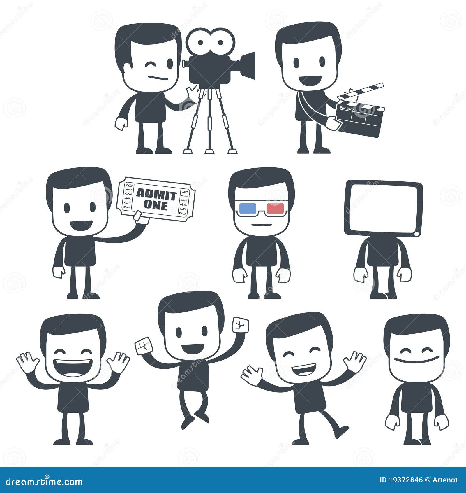Icon man stock vector. Illustration of isolated, celebration - 19372846