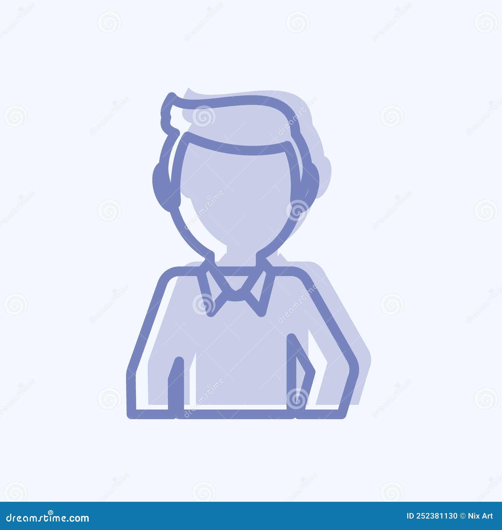 Icon Man. Suitable for Party Symbol. Two Tone Style. Simple Design ...