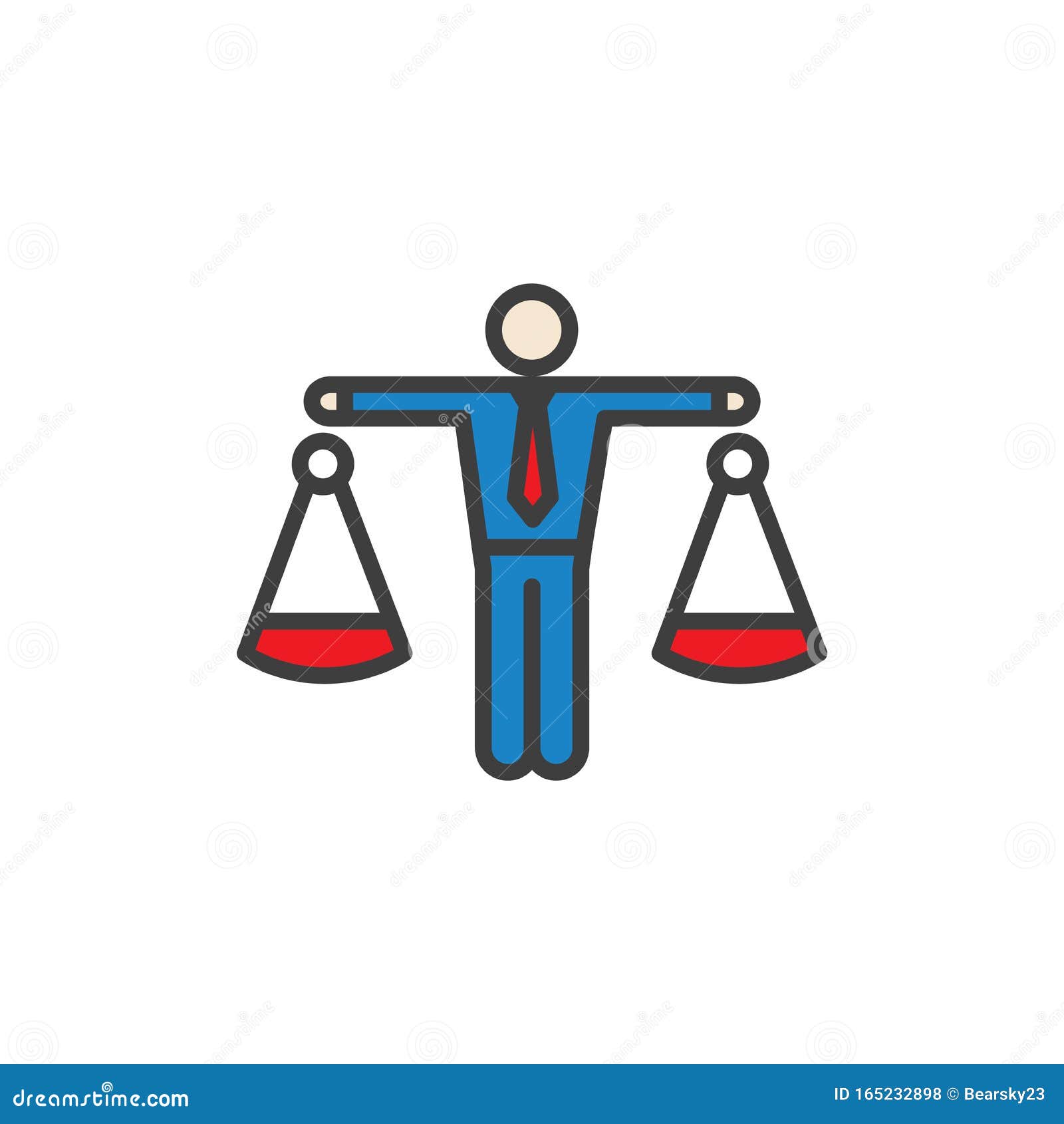 Icon with Man Weighing Decisions - Showing a Decision or Choice Icon ...