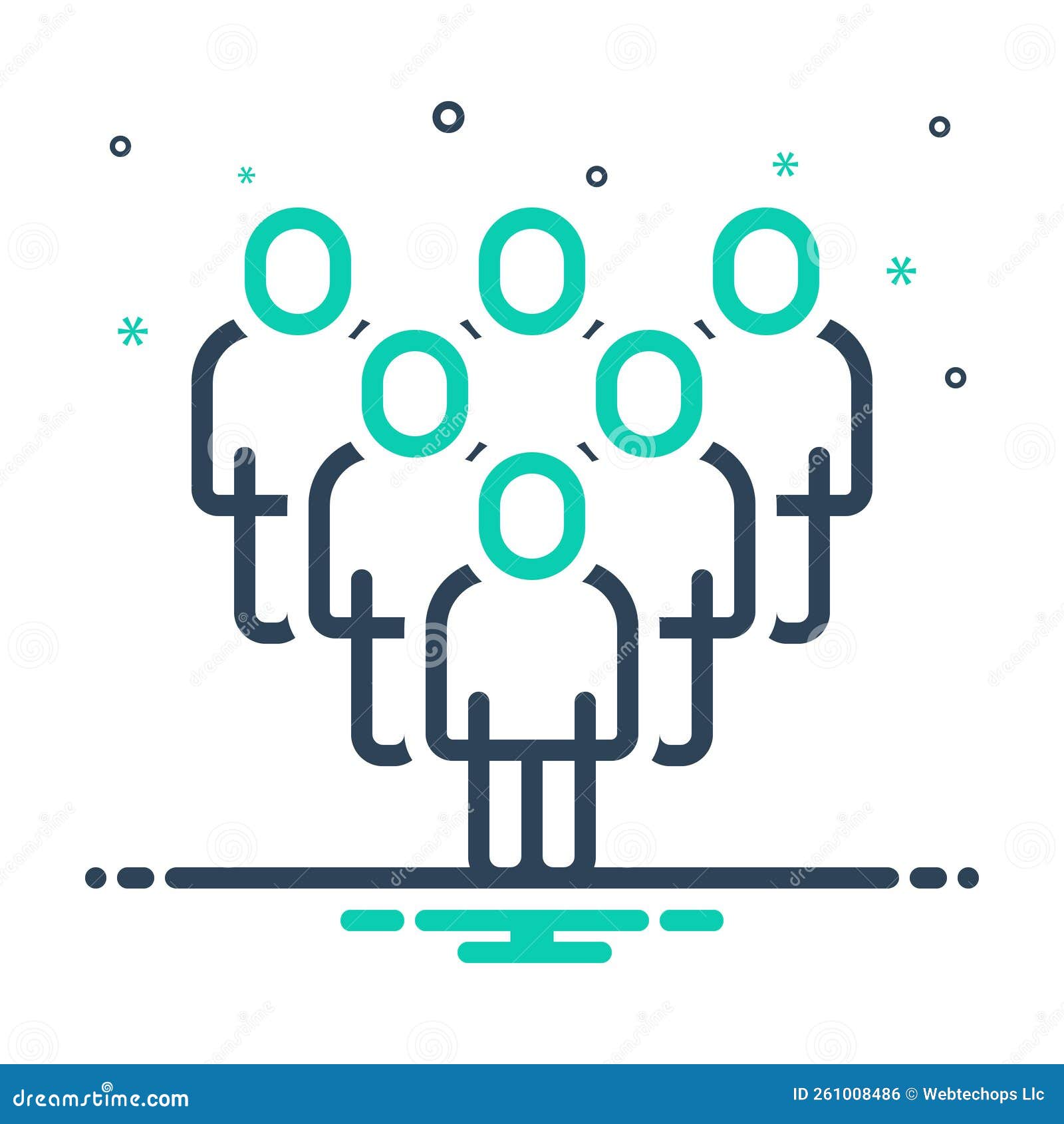 Mix Icon for Many, Numerous and Promiscuous Stock Vector - Illustration ...