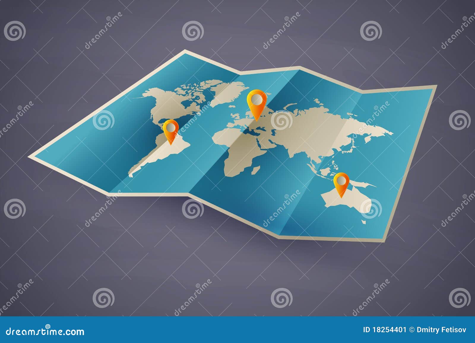 Icon Map of the World. Eps10 Stock Vector - Illustration of planet ...