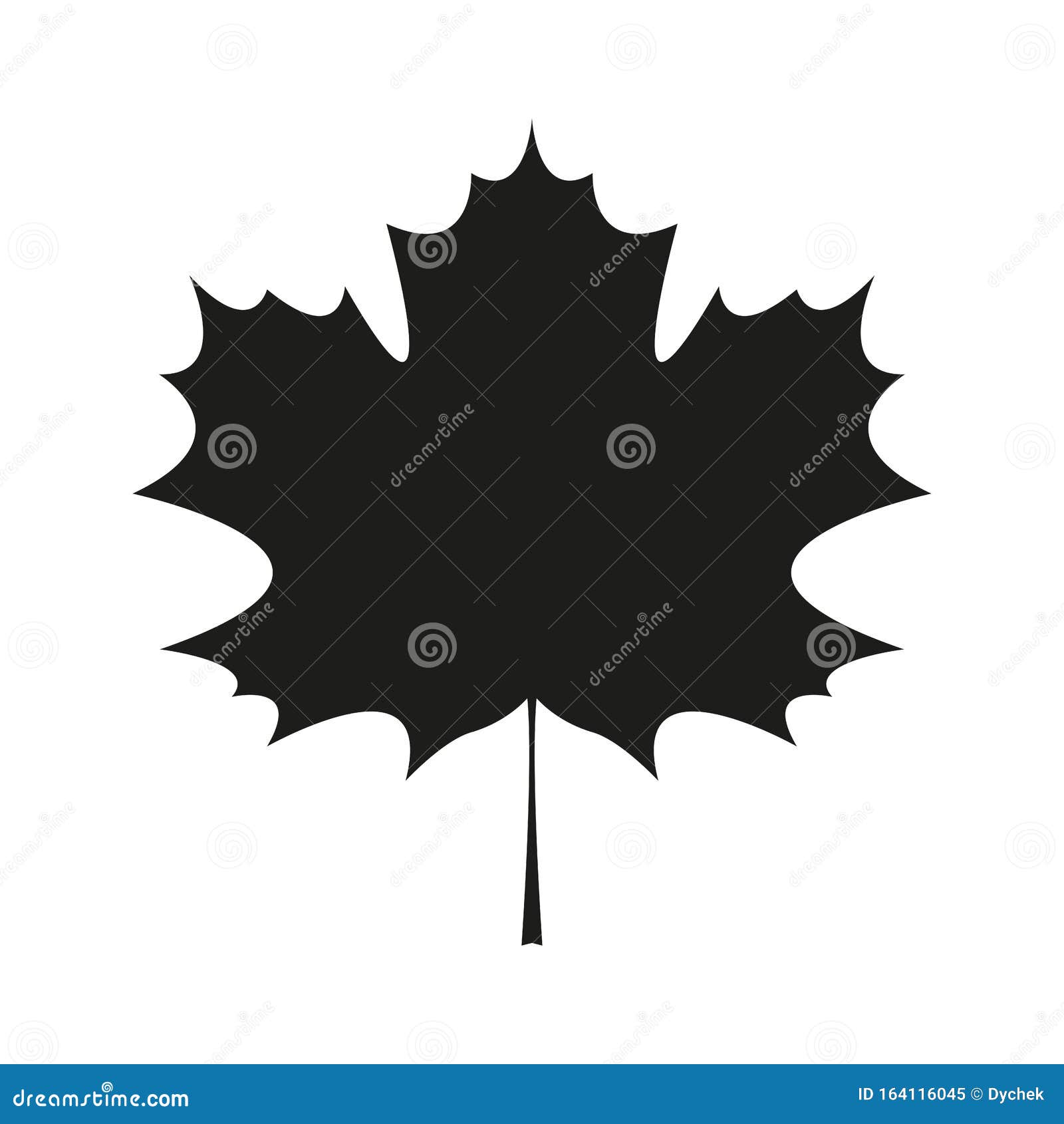 Icon of a Maple Leaf. Simple Vector Illustration Stock Vector ...
