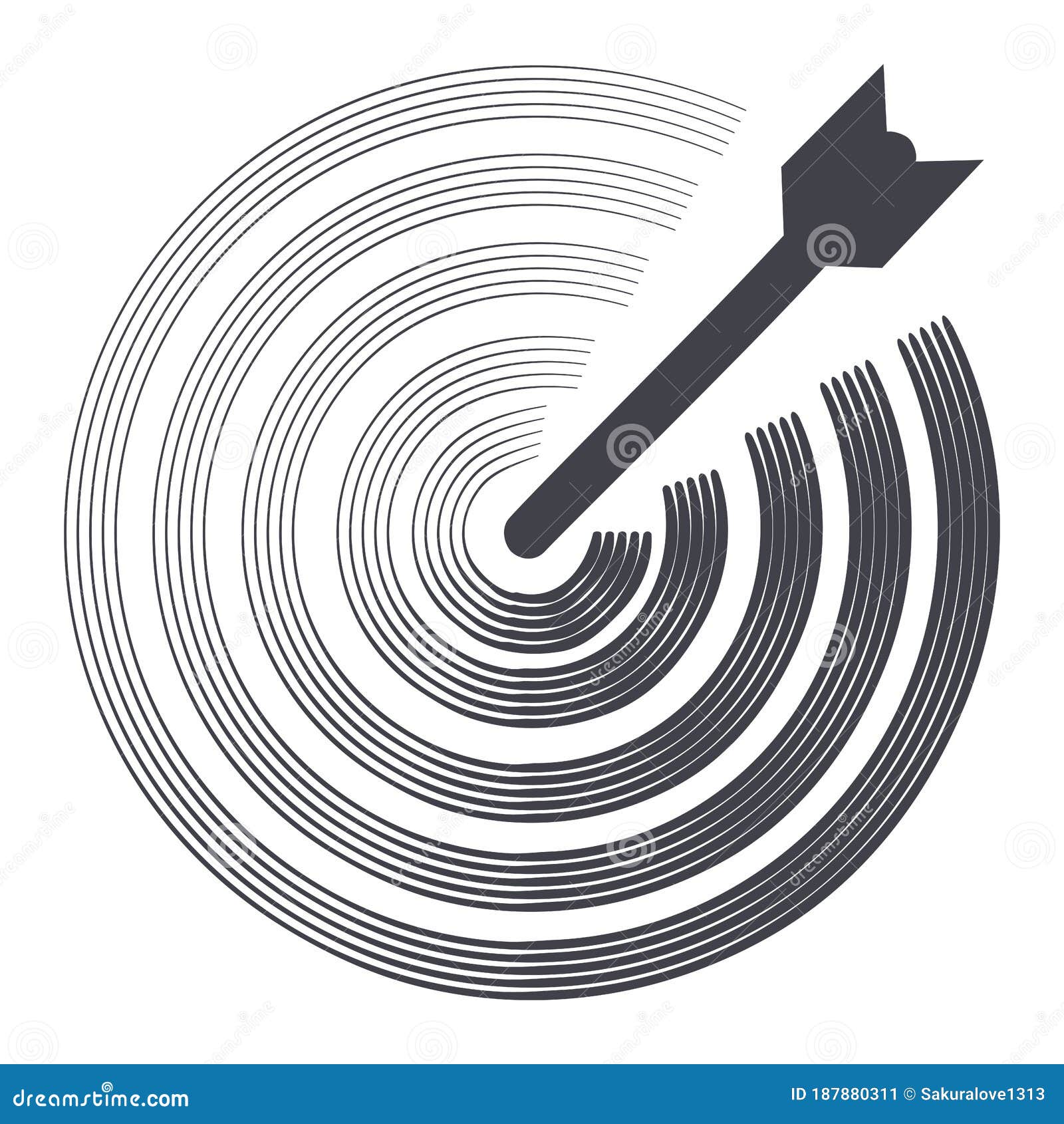 Icon Marketing Target Graphic Design Single Icon Stock Illustration ...