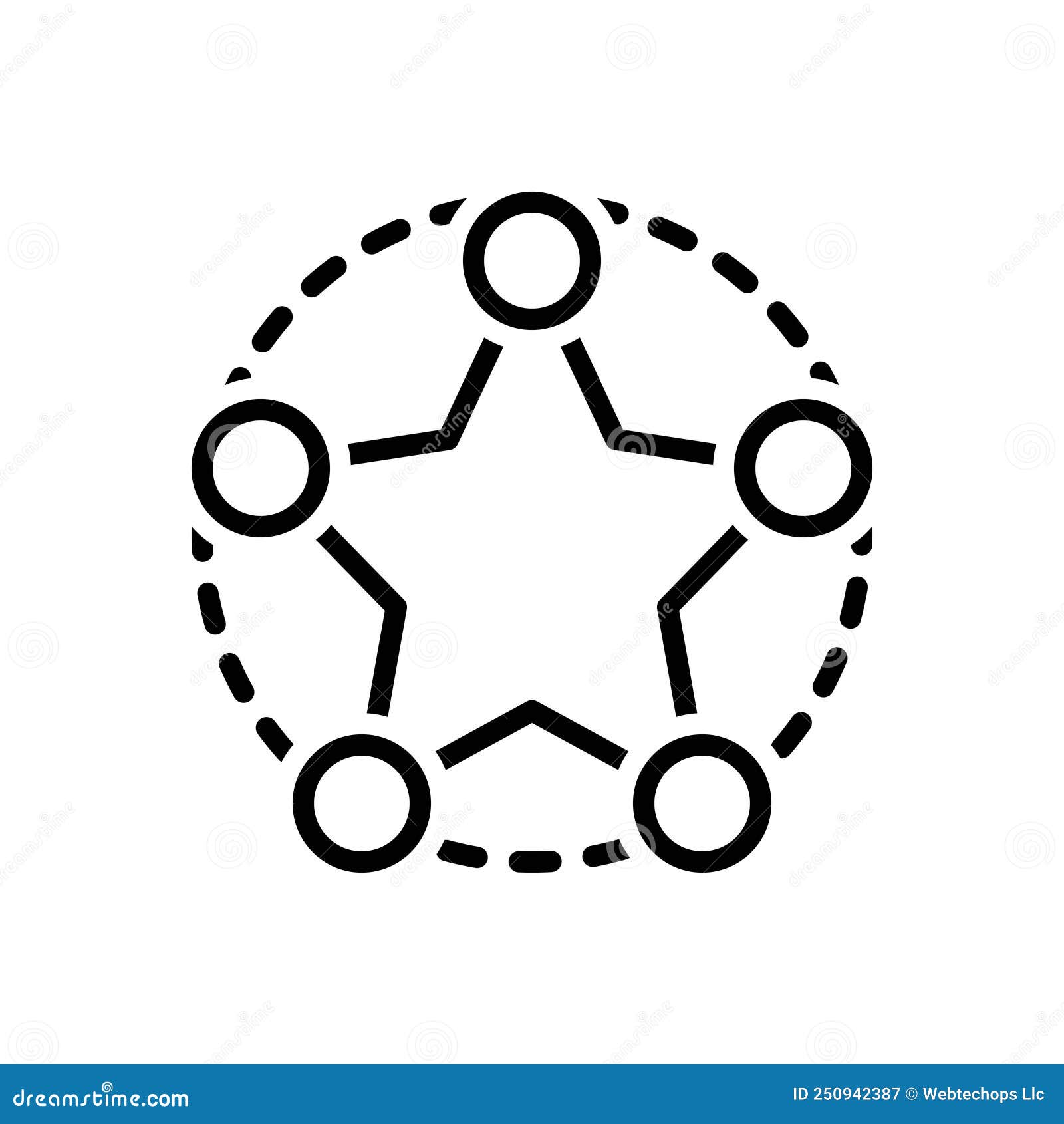 Black Line Icon for Marshall, Badge and Sheriff Stock Vector ...