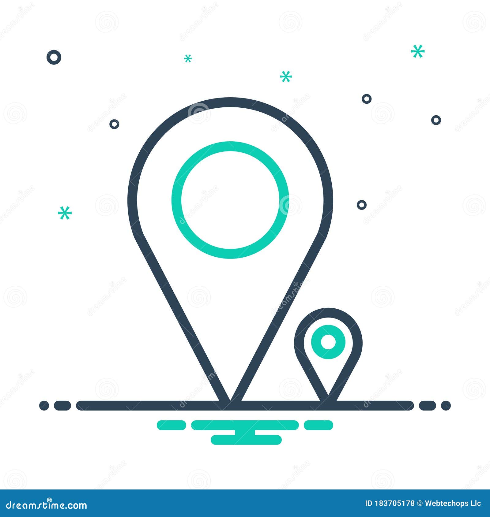 Mix Icon for Massive, Extensive and Enormous Stock Vector ...