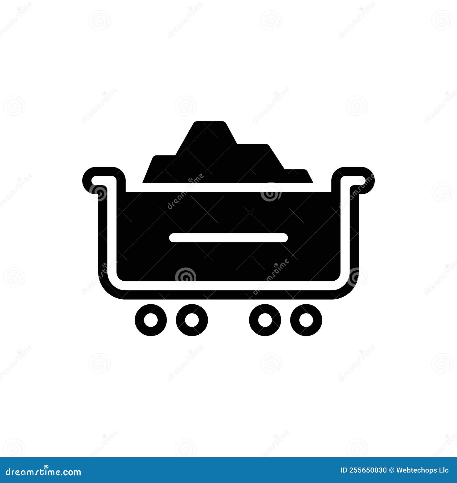 Black Solid Icon for Materials, Paraphernalia and Stuff Stock Vector ...