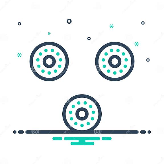 Mix Icon for because, Math Symbol and Hormonal Stock Illustration ...
