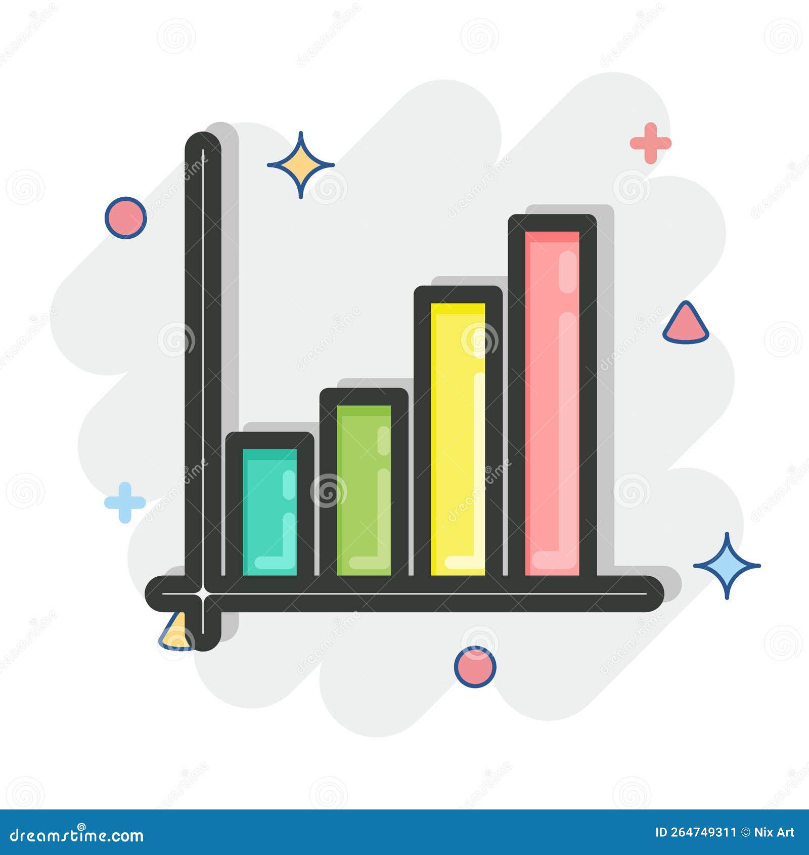 Icon Mathematical Model. Related To Machine Learning Symbol. Comic ...