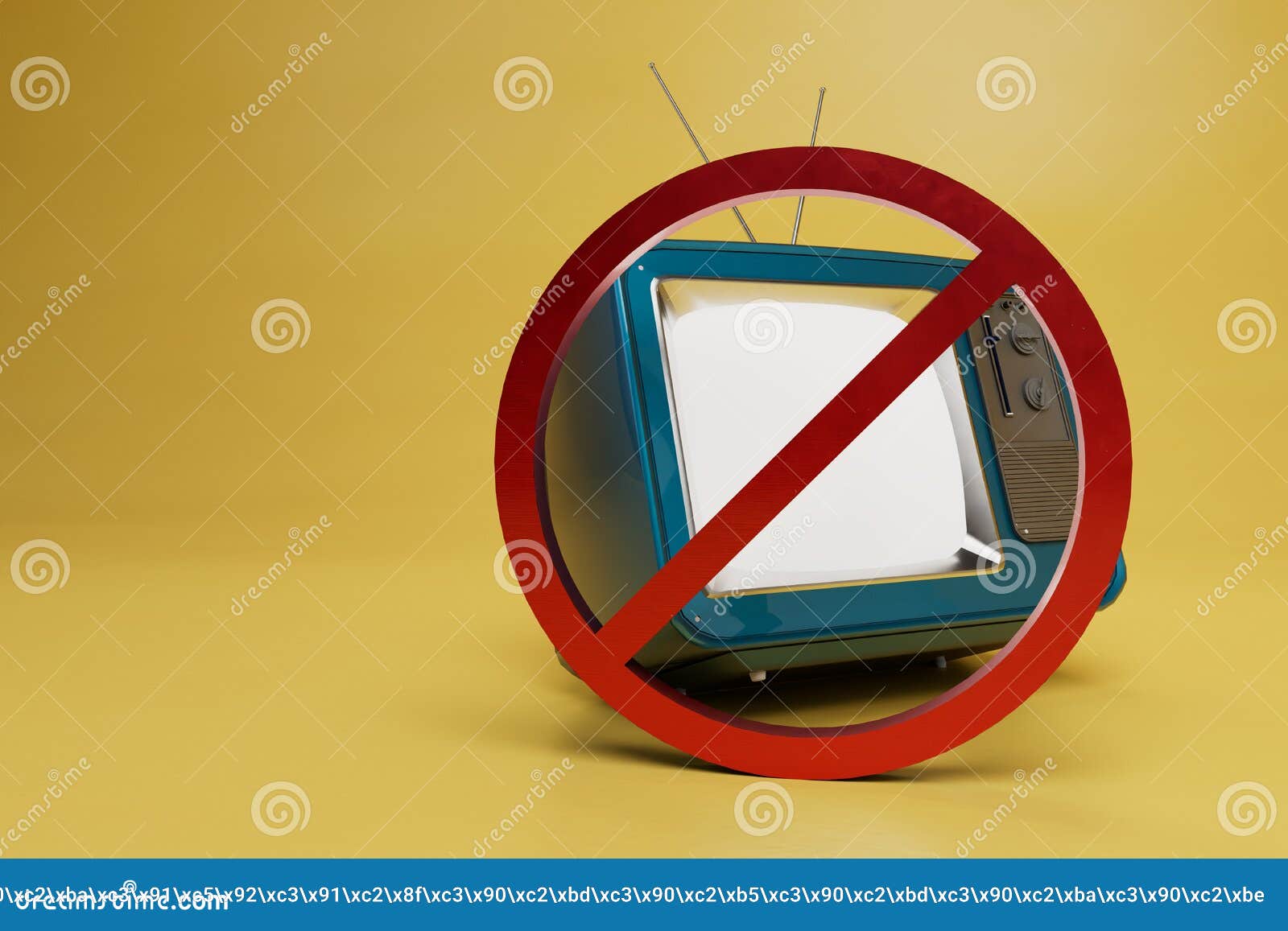 An Icon Meaning the Prohibition of Television Propaganda Located on a ...