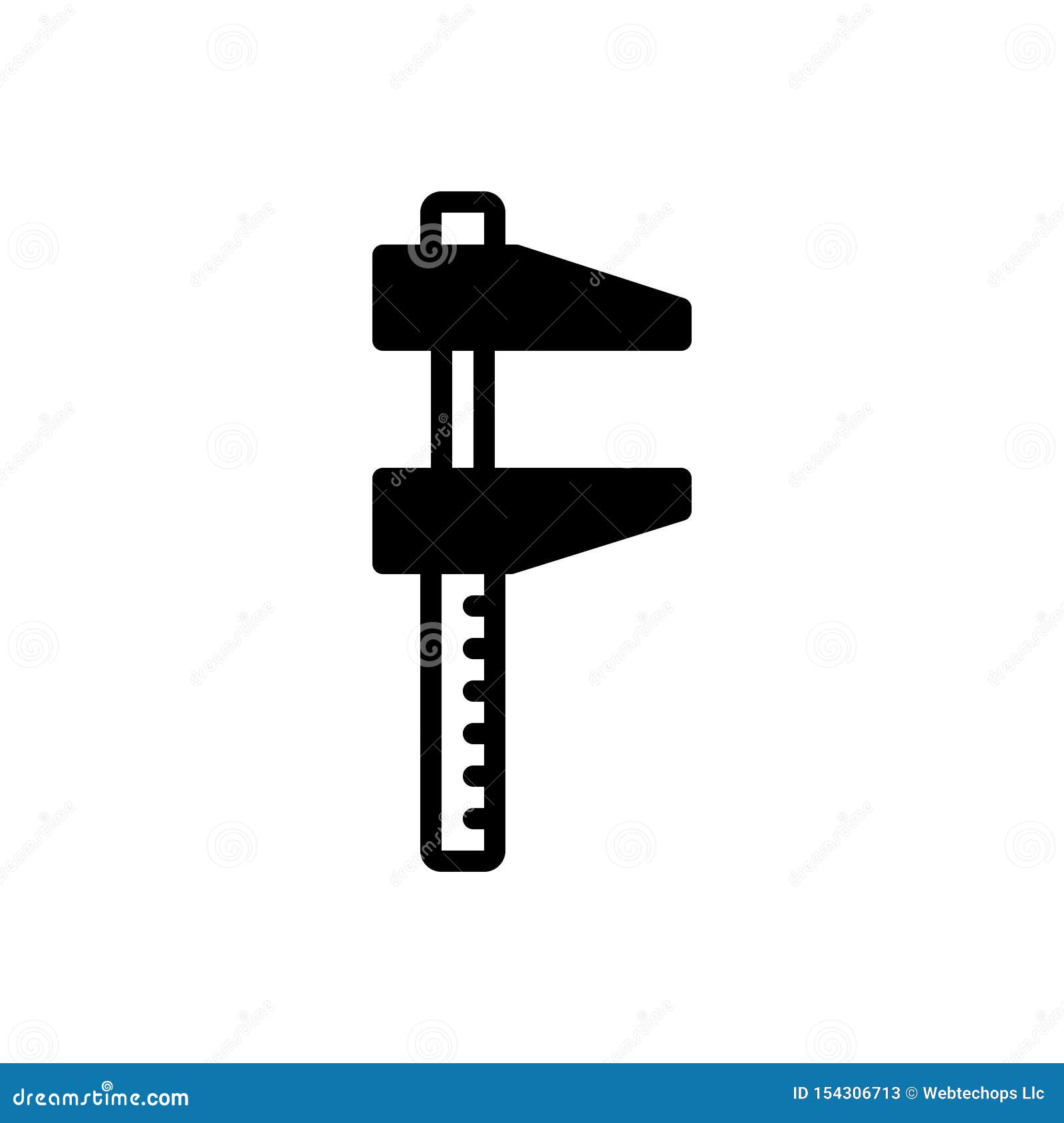 Black Solid Icon for Measuring Accuracy, Vernier and Electrical Stock ...
