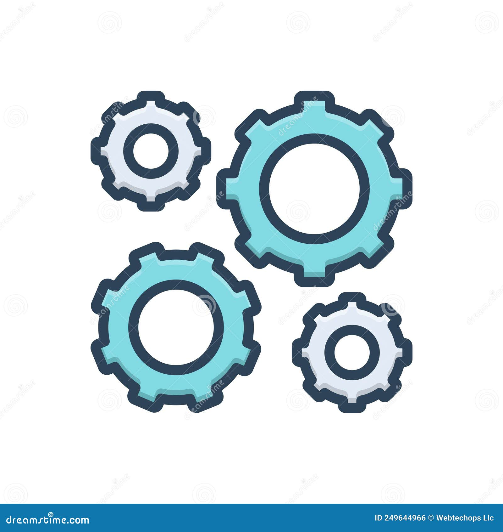 Color Illustration Icon for Mechanism, Machine and Appliance Stock ...