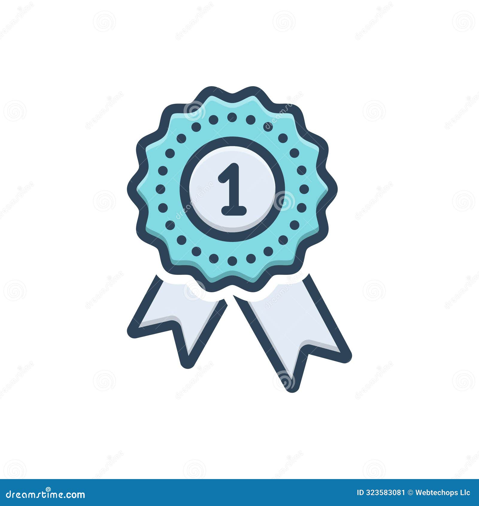 Color Illustration Icon for Medal, Batch and Prize Stock Vector ...