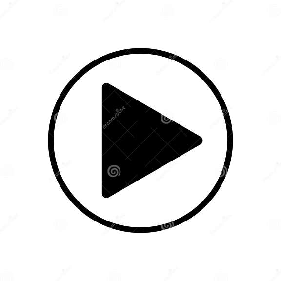 Icon media play stock vector. Illustration of broadcast - 304805488
