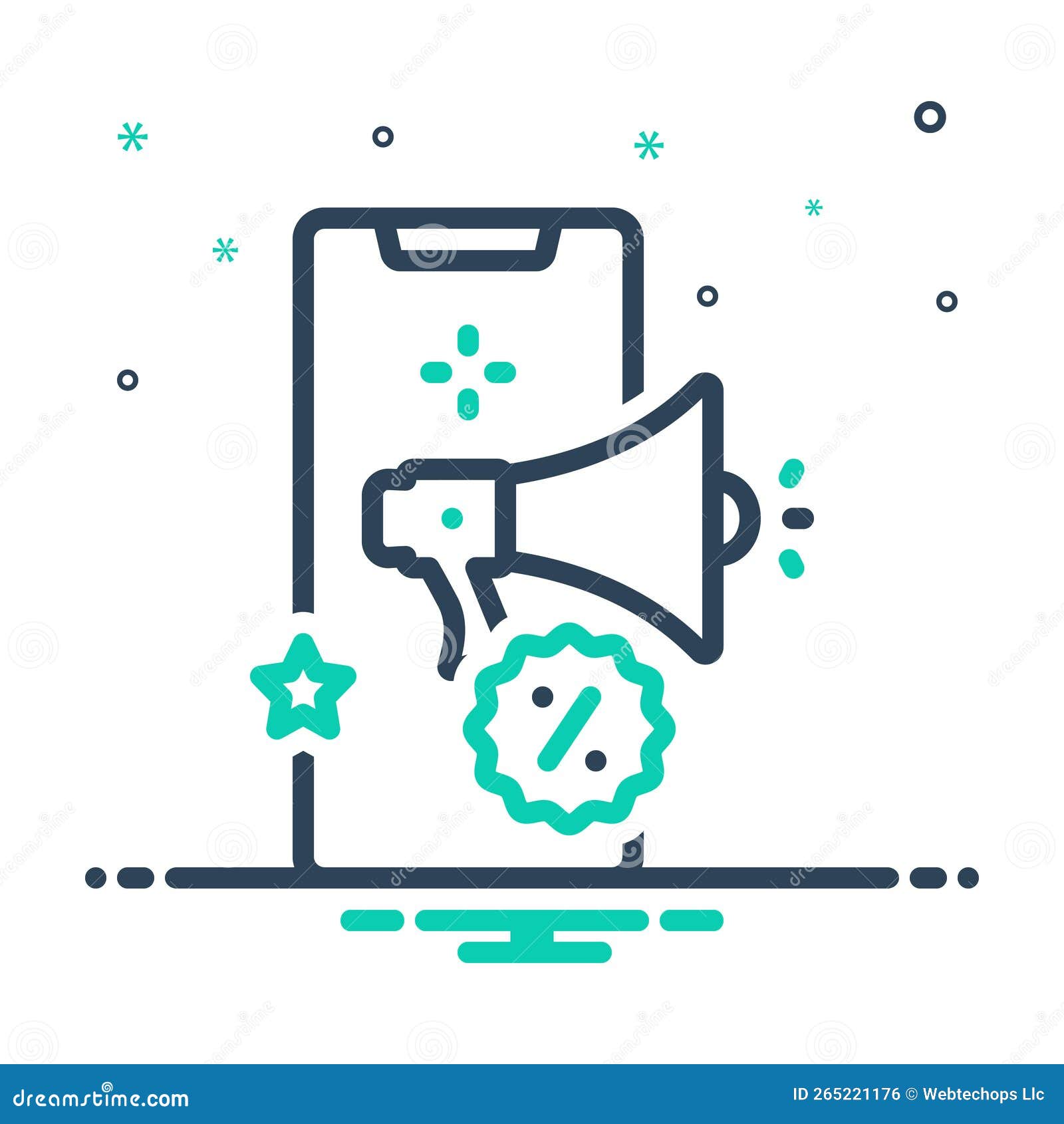 Mix Icon for Promotion, Speaker and Loudspeaker Stock Vector ...