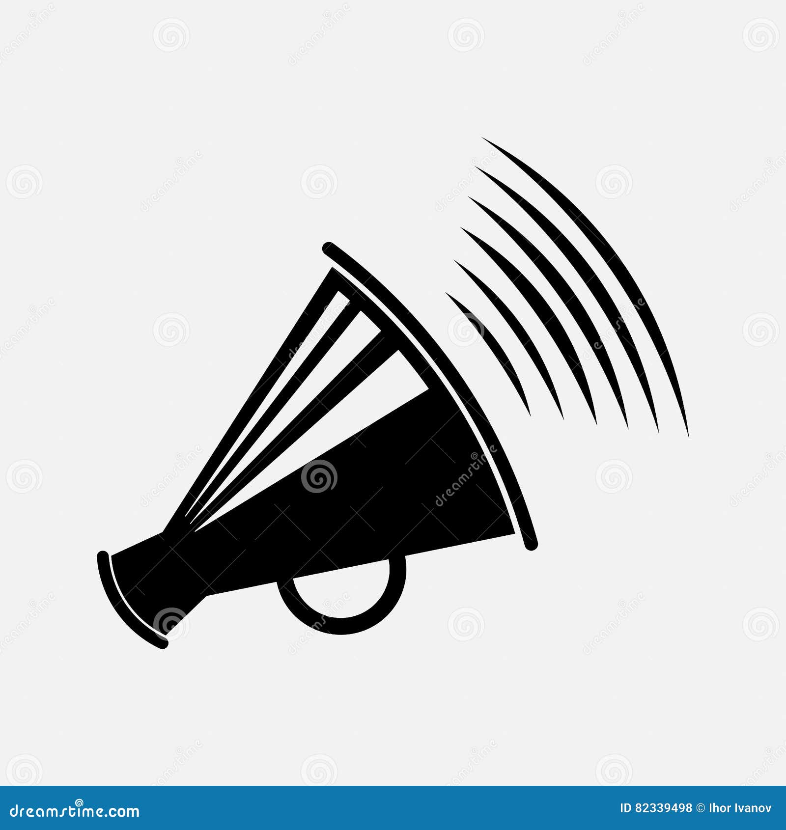 Icon Megaphone, Symbol Message Stock Illustration - Illustration of ...