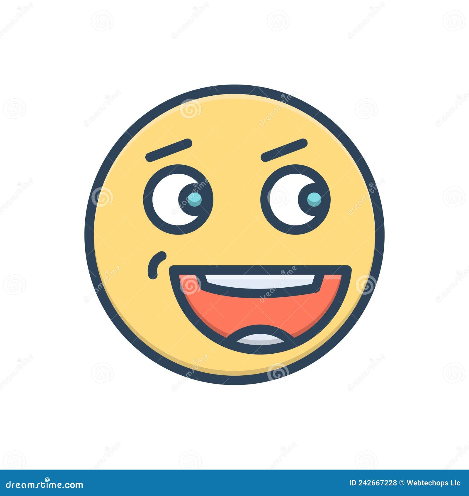 Color Illustration Icon for Mem, Emoji and Cheerful Stock Vector ...