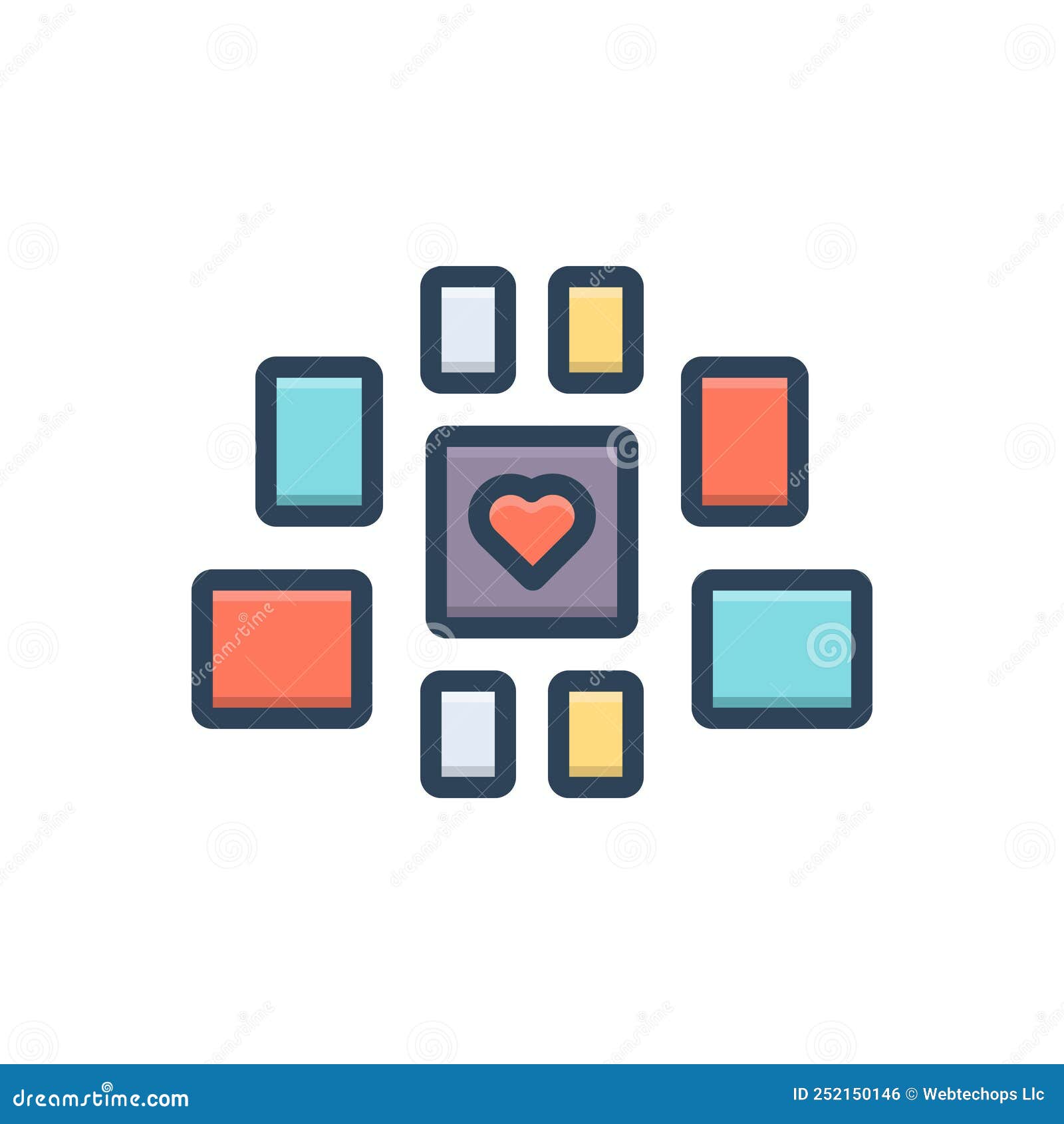 Color Illustration Icon for Memories, Image and Gallery Stock Vector ...