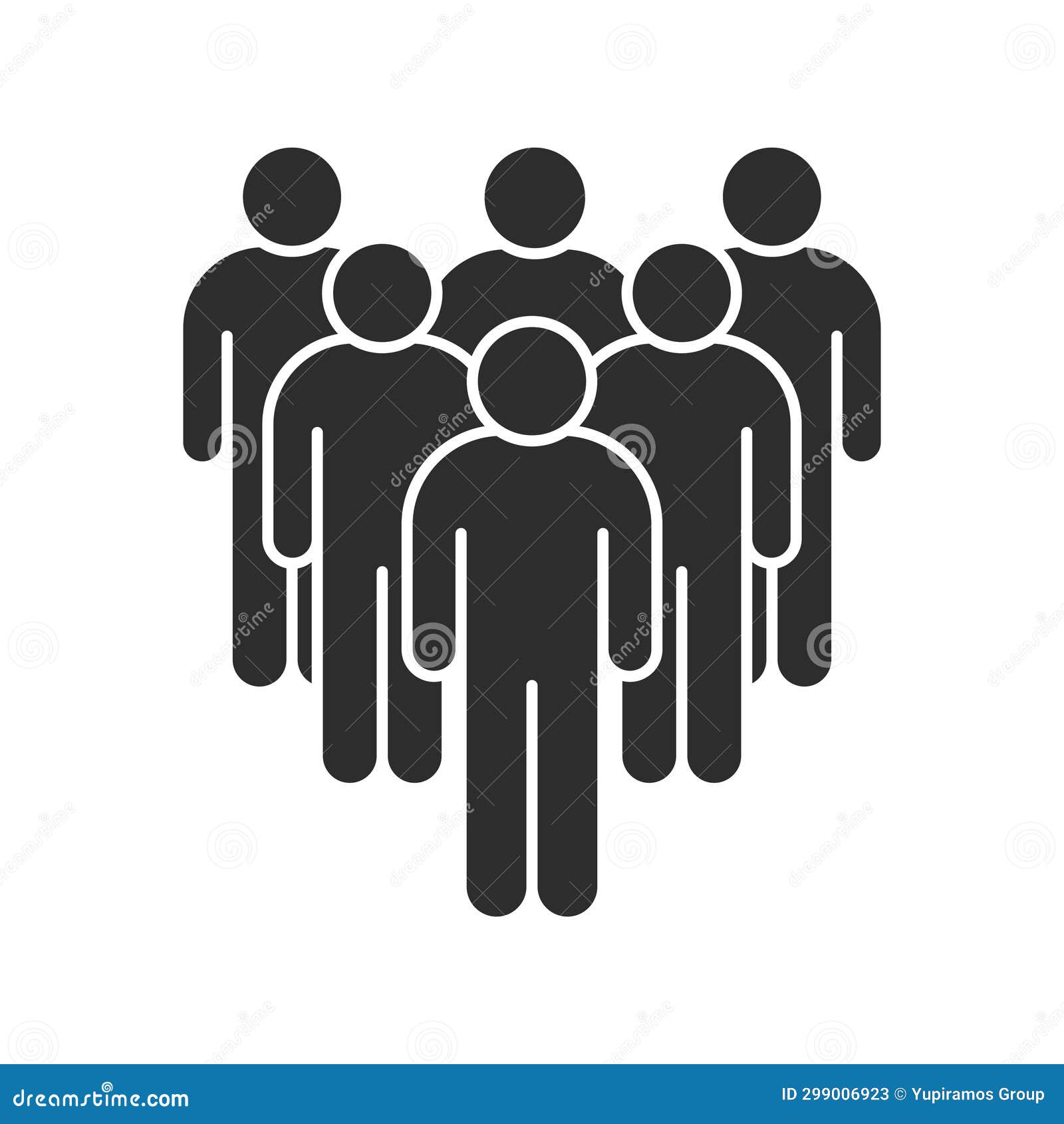 Icon of men group stock vector. Illustration of design - 299006923