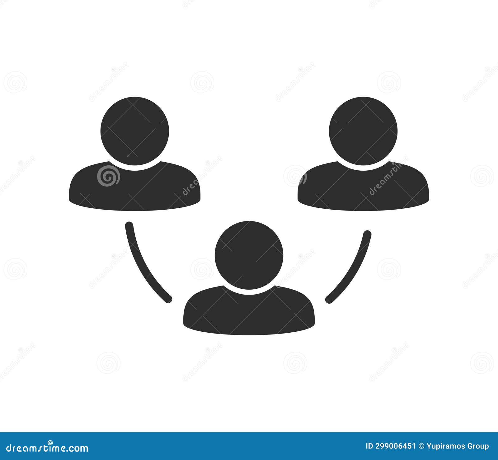 Icon of Men Organization Chart Stock Vector - Illustration of group ...