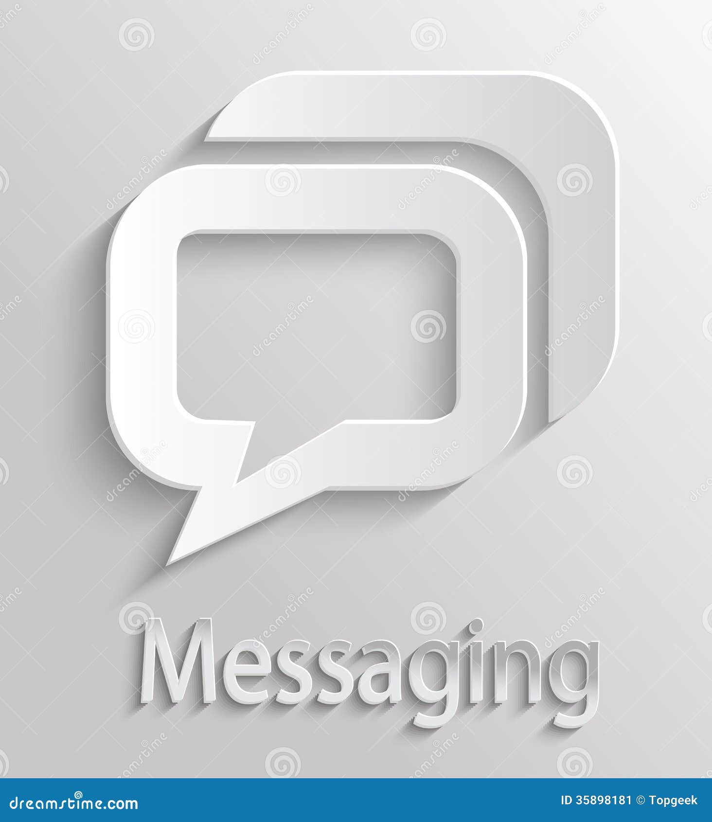 Icon message stock vector. Illustration of graphic, chat - 35898181