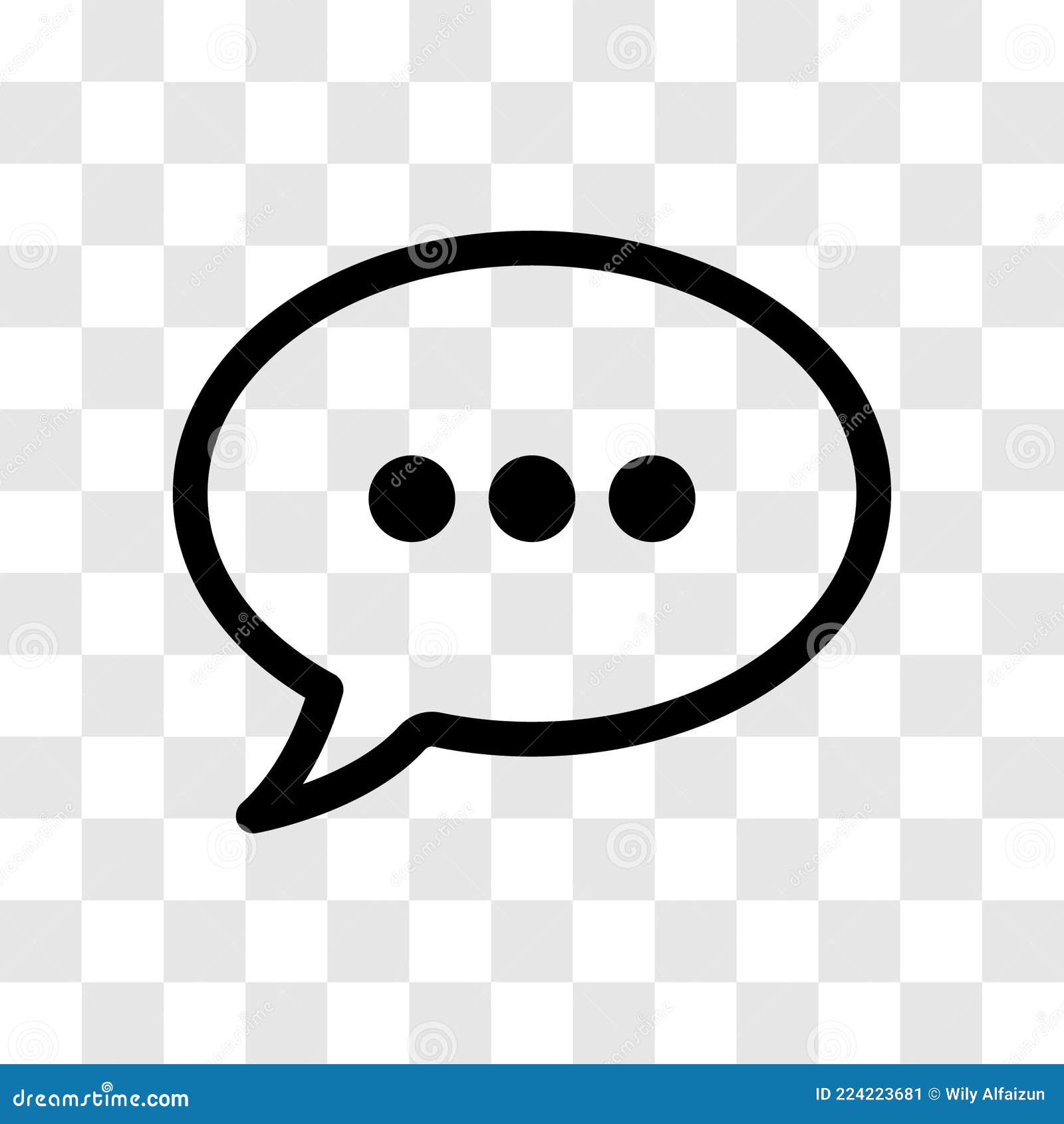Icon of Message Dialogue Box Stock Vector - Illustration of ...