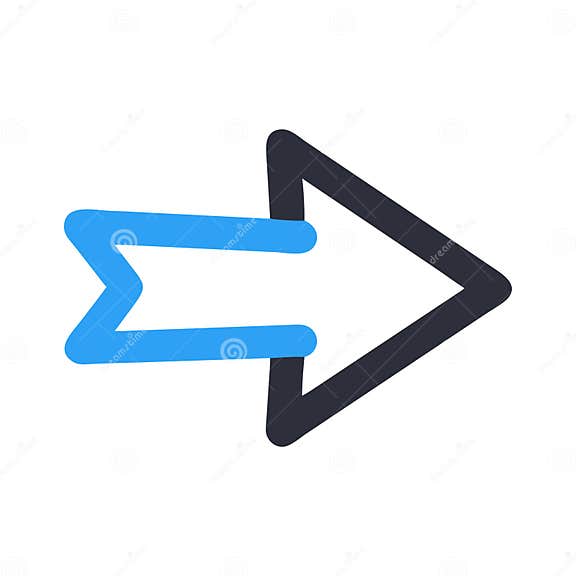 Icon for Messaging Direction with Arrows Stock Vector - Illustration of ...