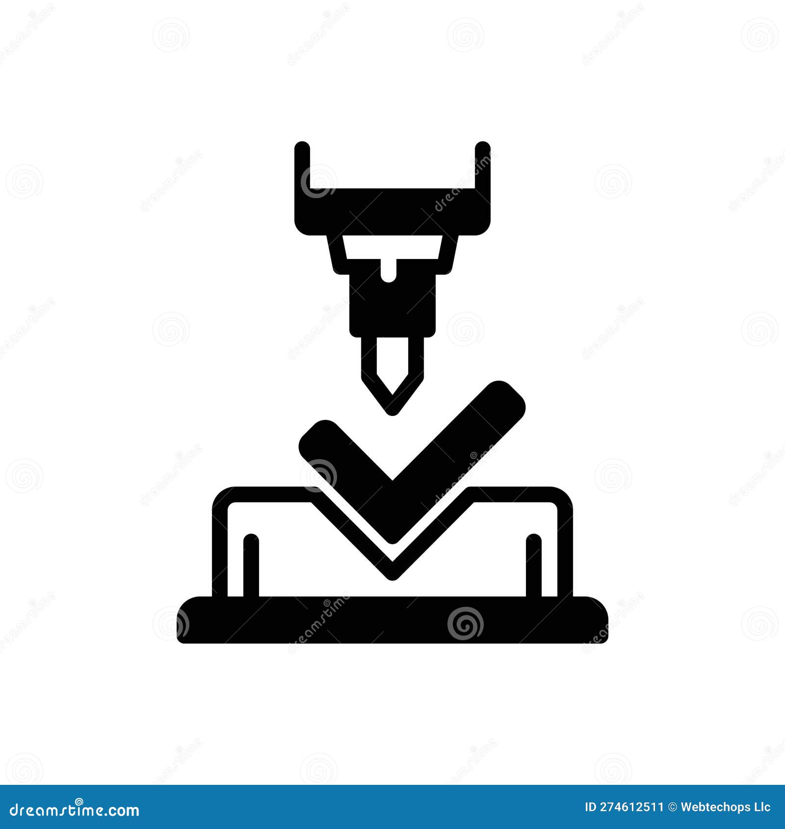 Black Solid Icon for Metals, Indestructible and Hardware Stock Vector ...