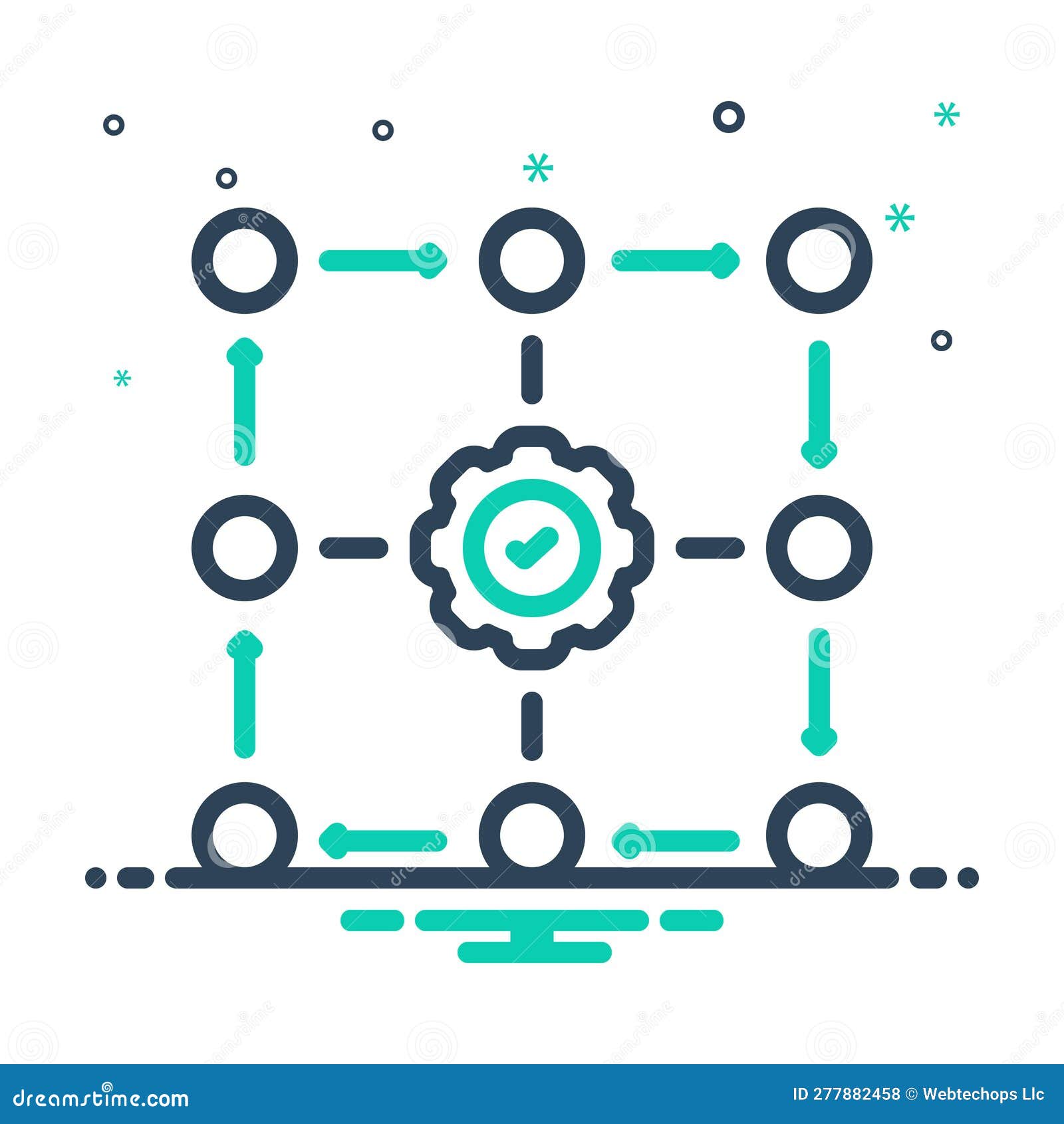 Mix Icon for Methodology, Modus Operandi and Mode Stock Illustration ...