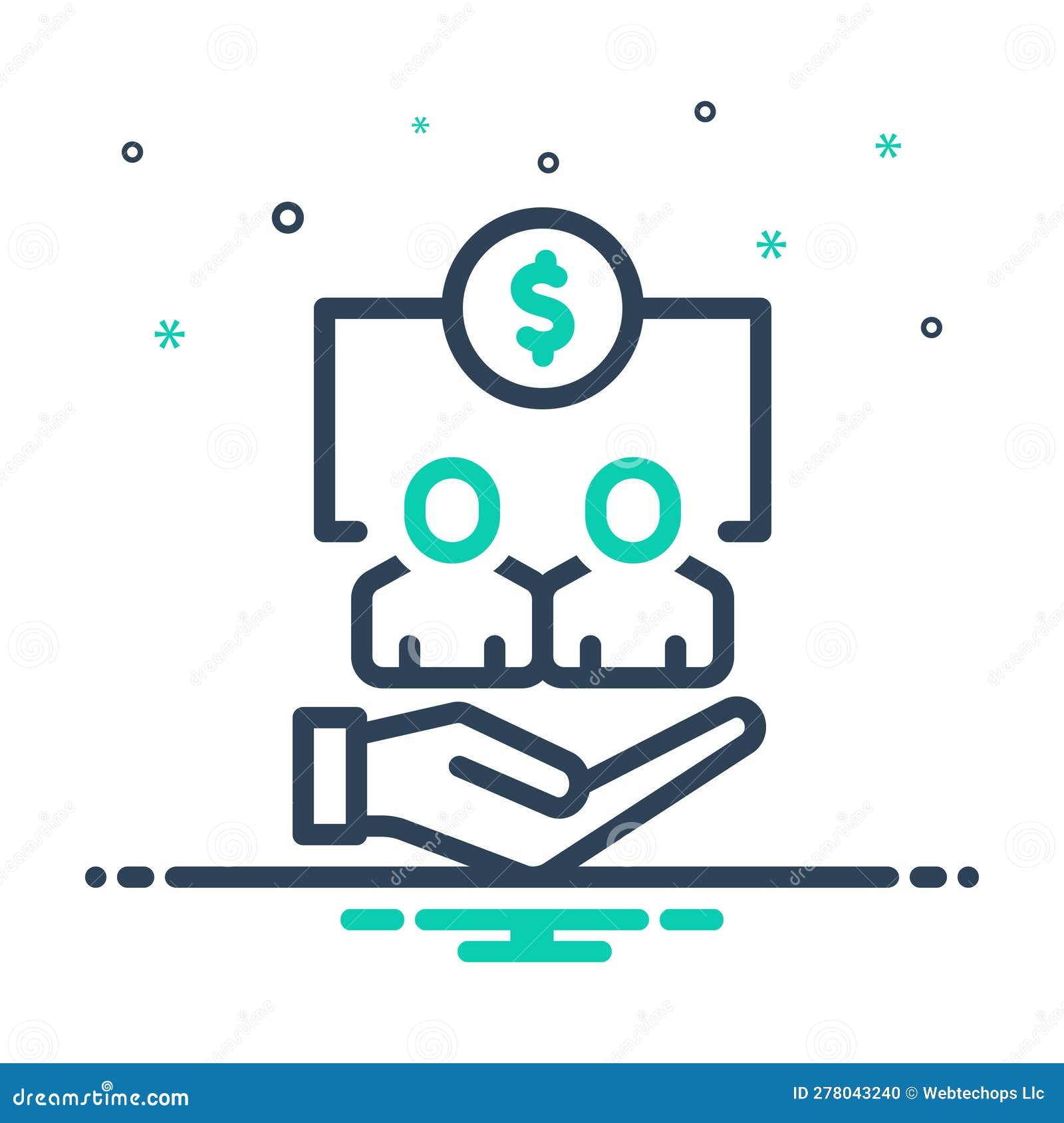 Mix Icon for Mf, Finance and Business Stock Vector - Illustration of ...