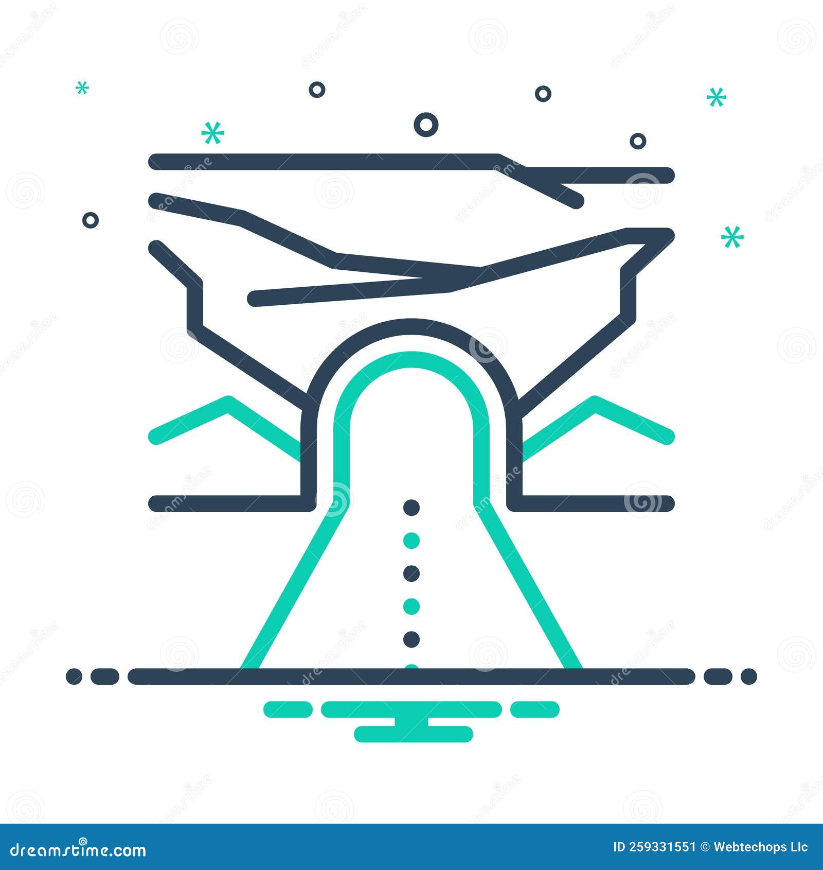 Mix Icon for Mine, Worker and Cave Stock Illustration - Illustration of ...