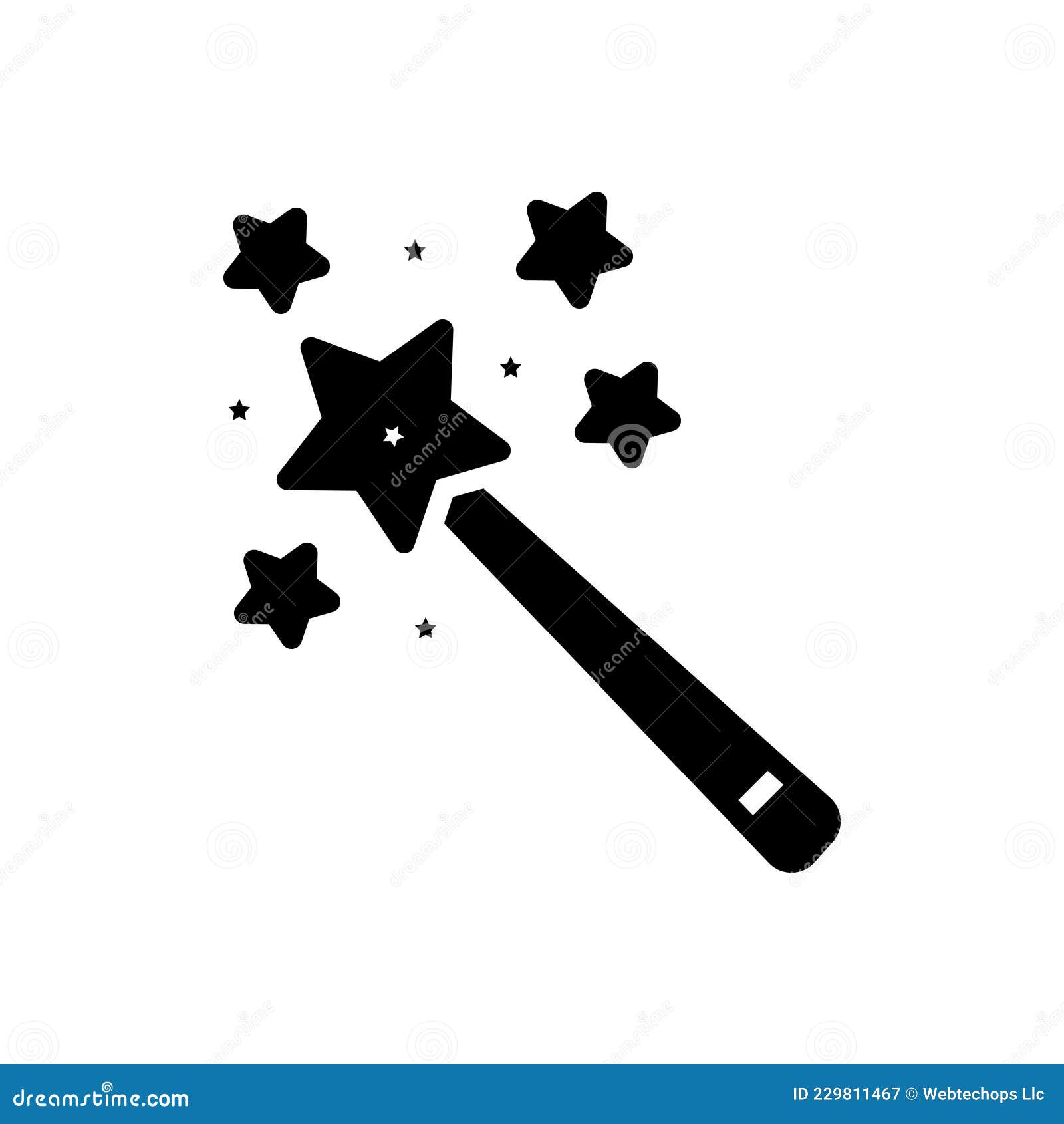 Black Solid Icon for Miracle, Marvel and Magic Stock Vector ...