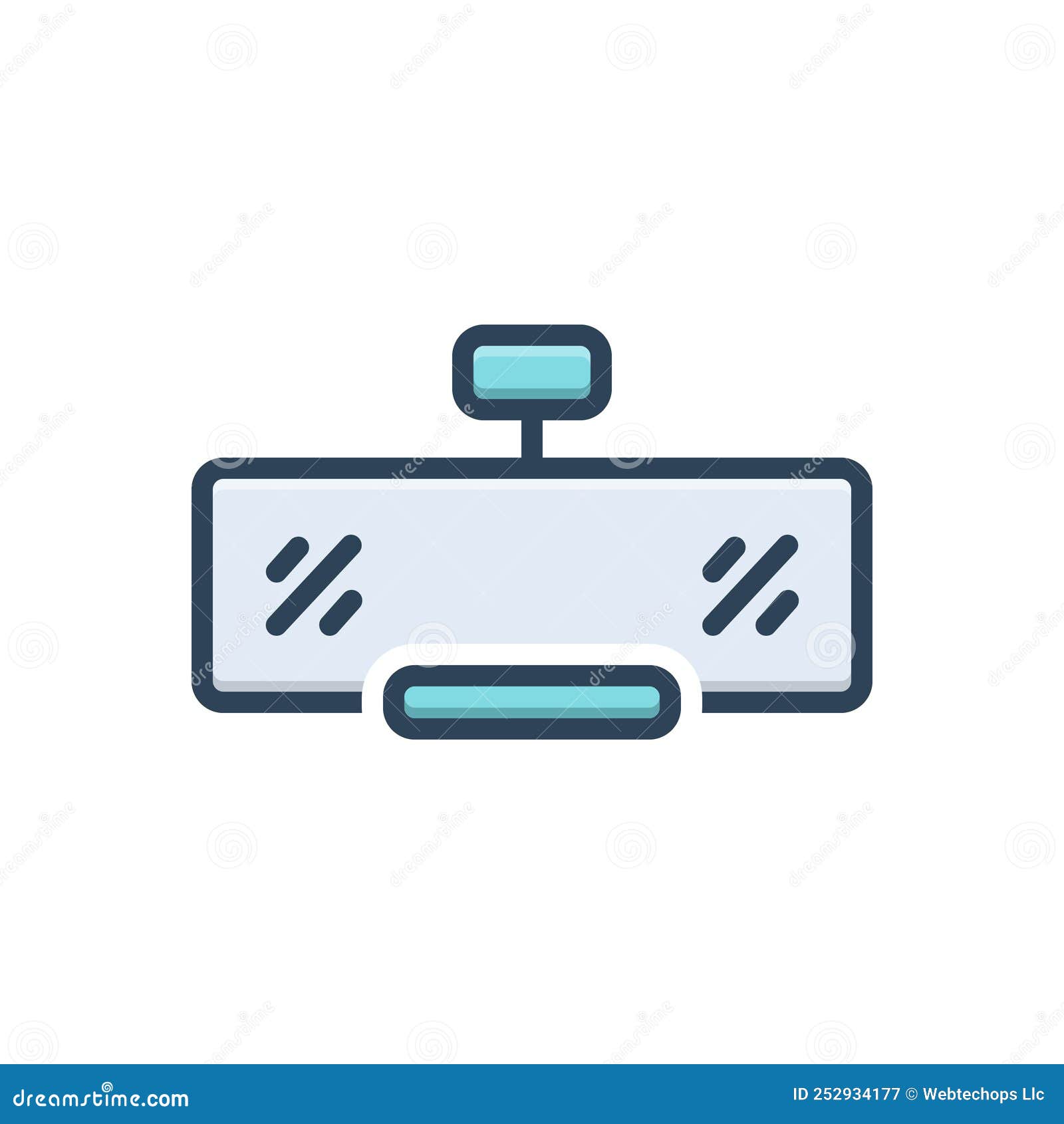 Color Illustration Icon for Mirror, Rear and View Stock Vector ...