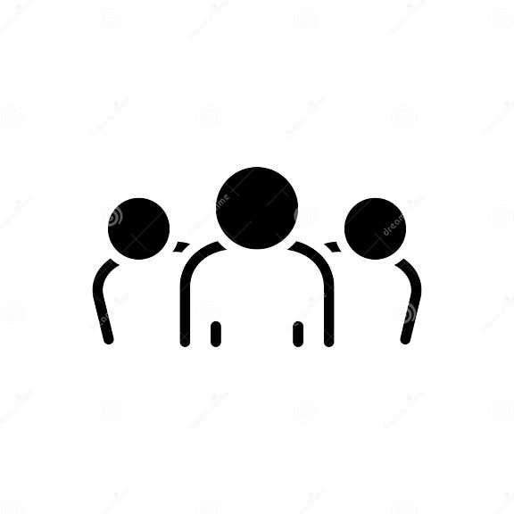 Black Solid Icon for Misfit, Nonconformist and Useless Stock Vector ...