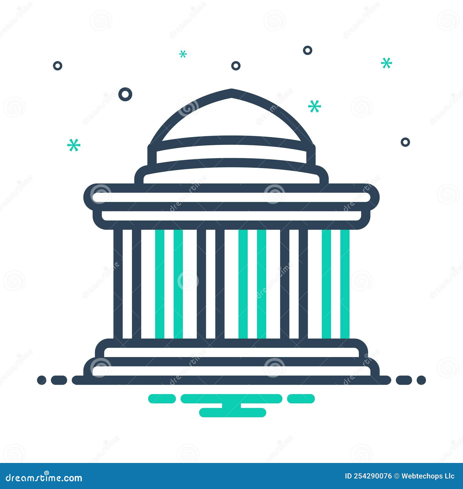 Mix Icon for Mit, Architecture and Building Stock Vector - Illustration ...