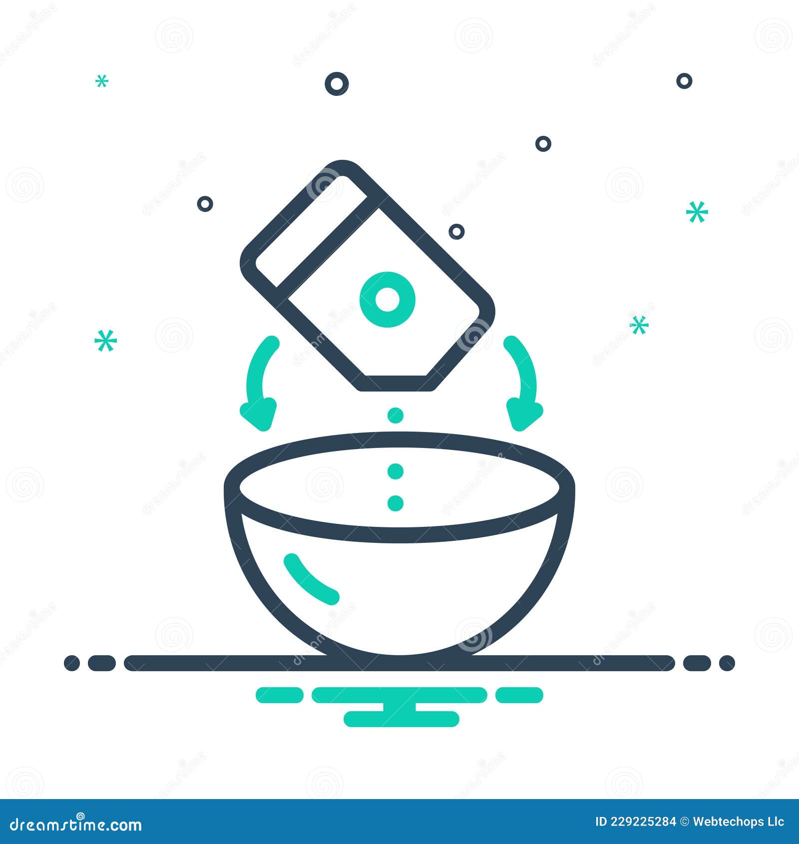 Mix Icon for Mixture, Soup and Combination Stock Vector - Illustration ...