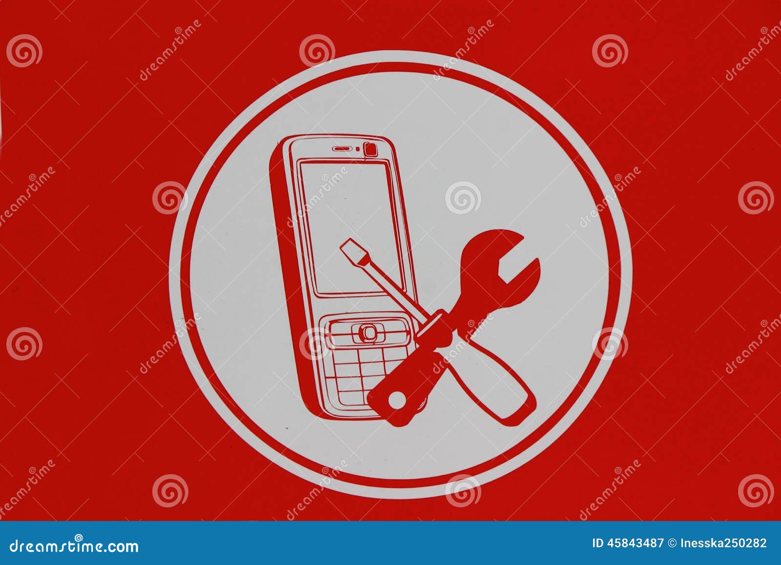 Icon mobile phone repairs stock image. Image of call - 45843487
