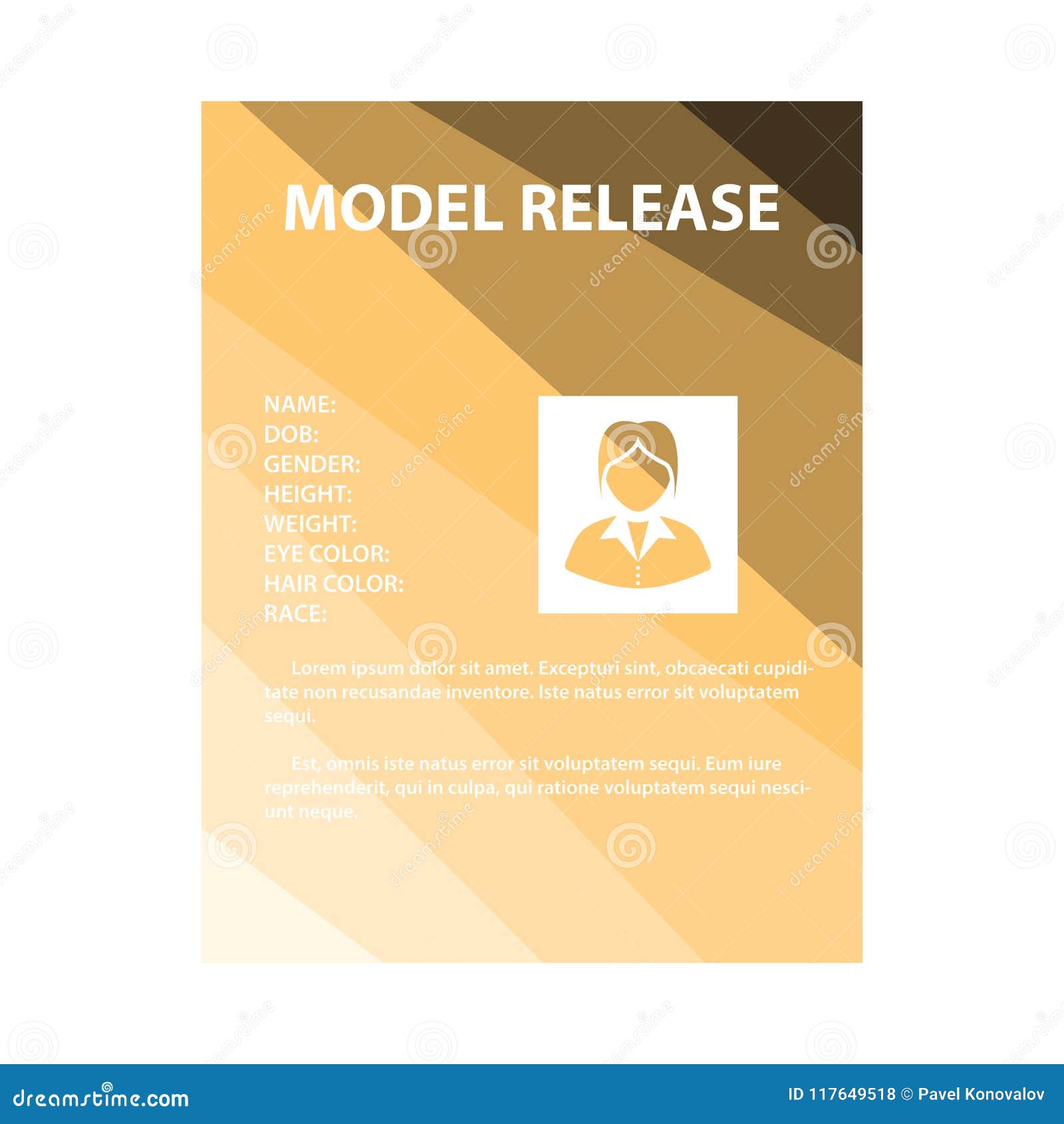 Icon of Model Release Document Stock Vector - Illustration of form ...